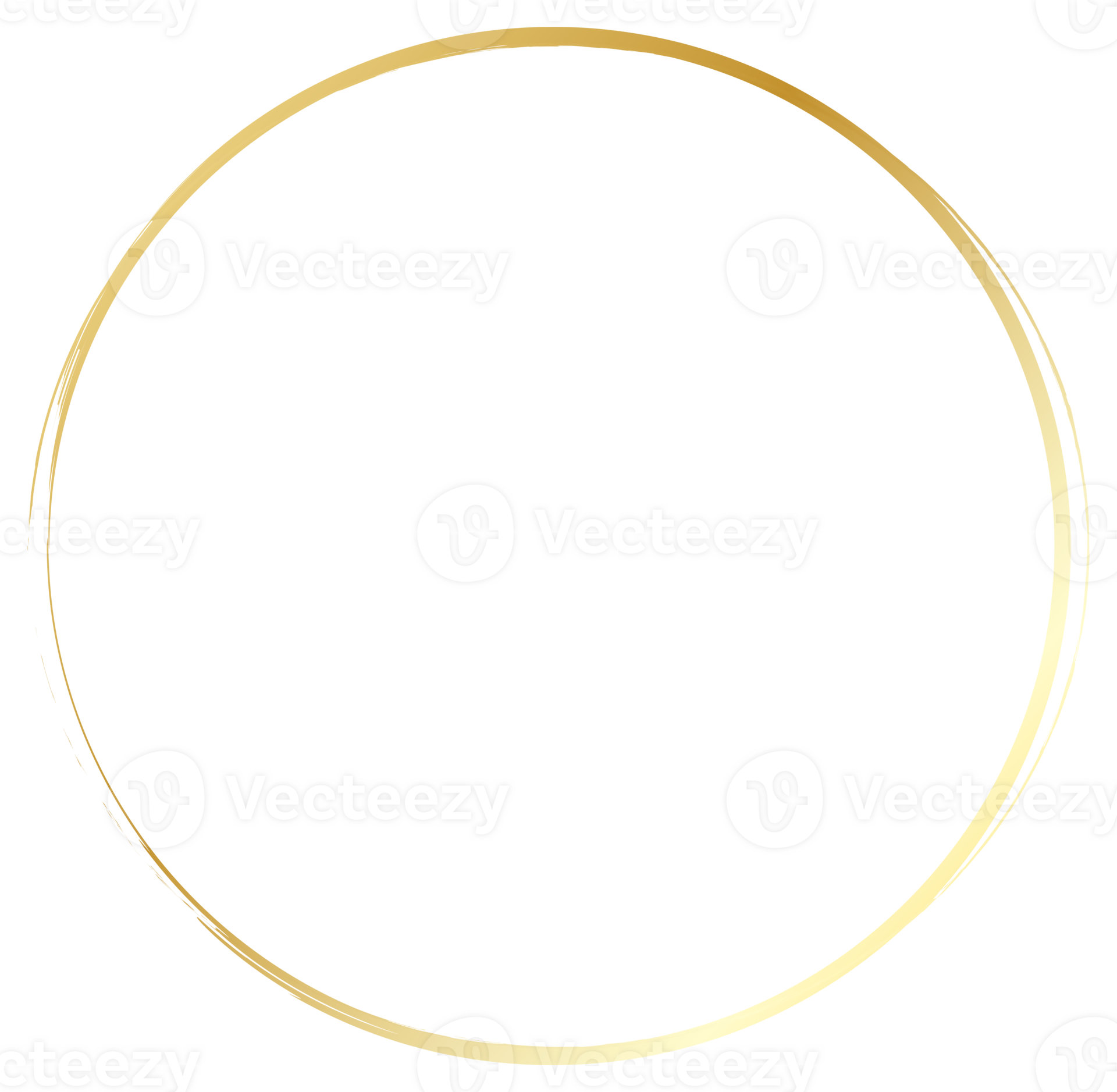gold circle line border 48675073 PNG