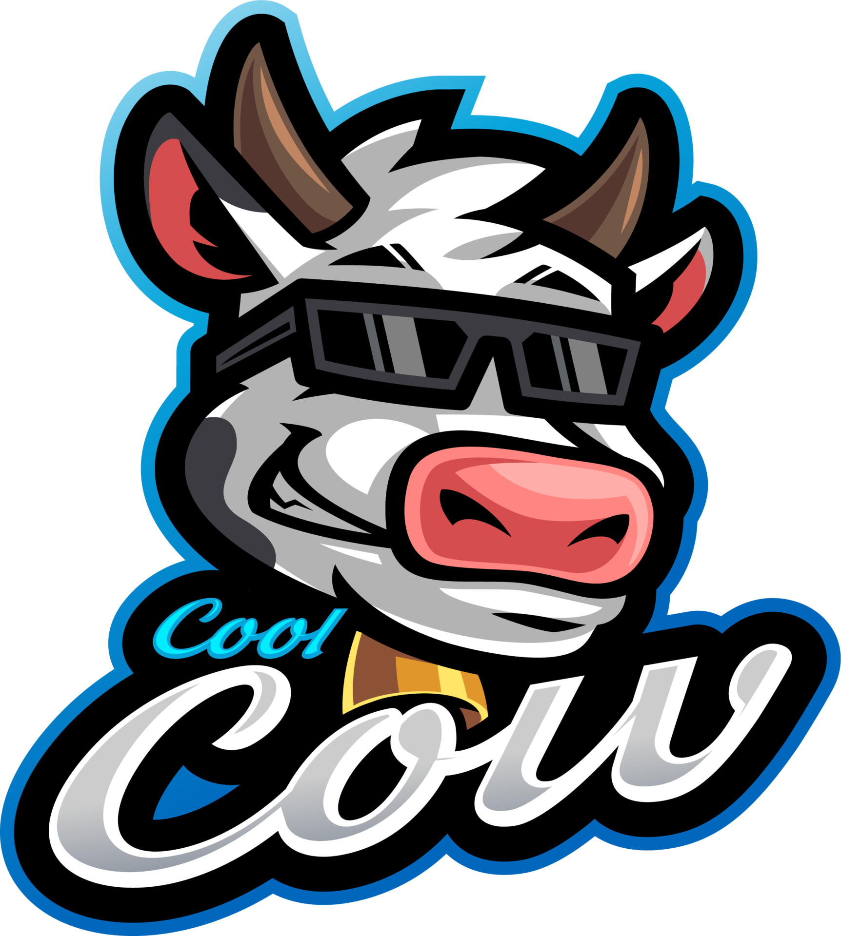 Cool cow head esport mascot 48675182 PNG