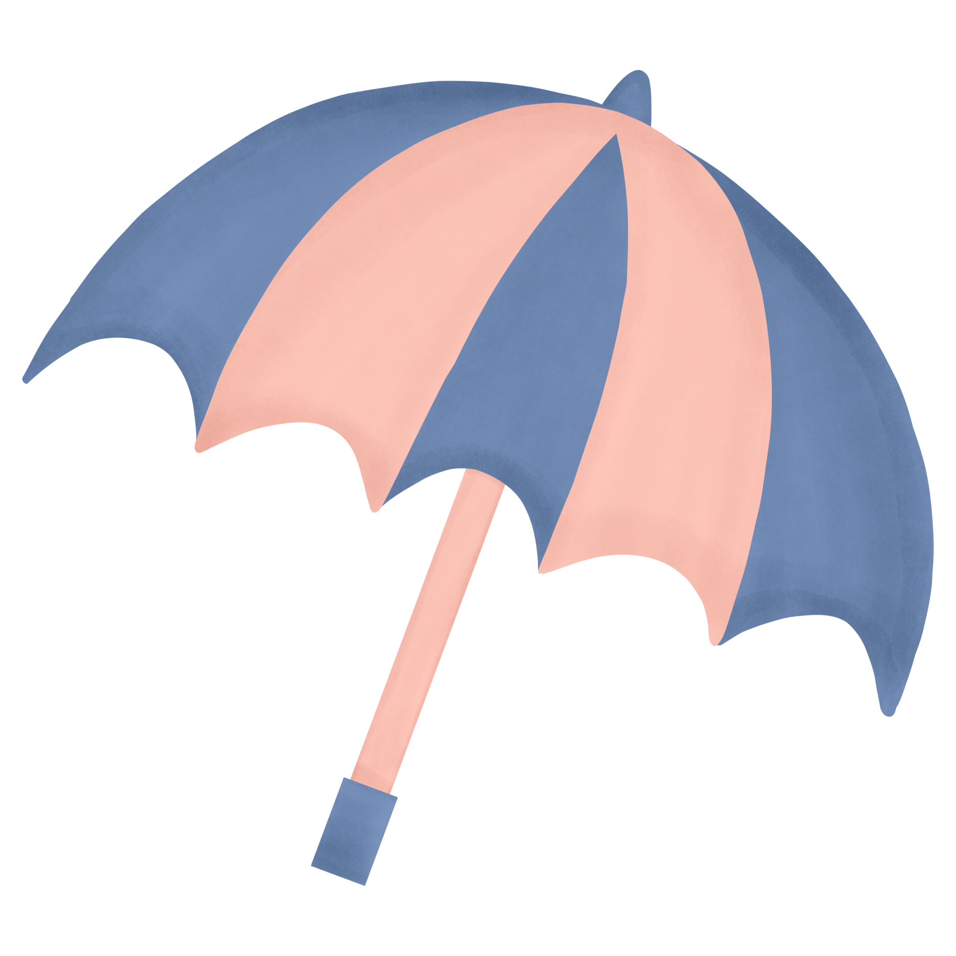 Illustration Of An Umbrella Hand Drawn In Watercolor Style 48677466 Png
