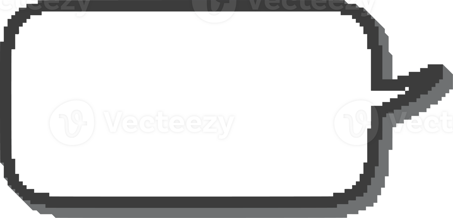 Pixel speech bubble for game design and chart. Retro chat box for dialog comment and messages ...