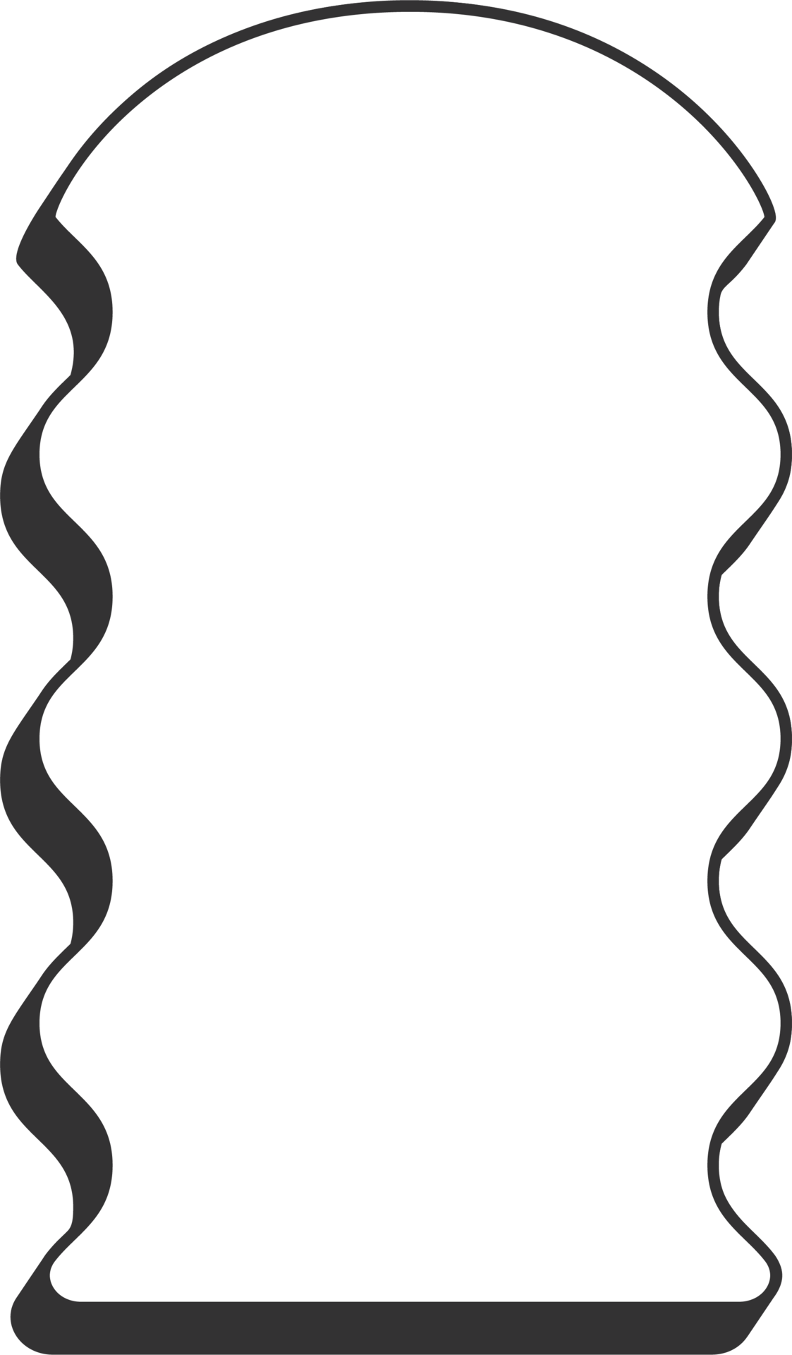Wavy Rectangle Frame Scallop Edge Box Squiggle Wavy Border Groovy Zigzag Abstract Shape Cute