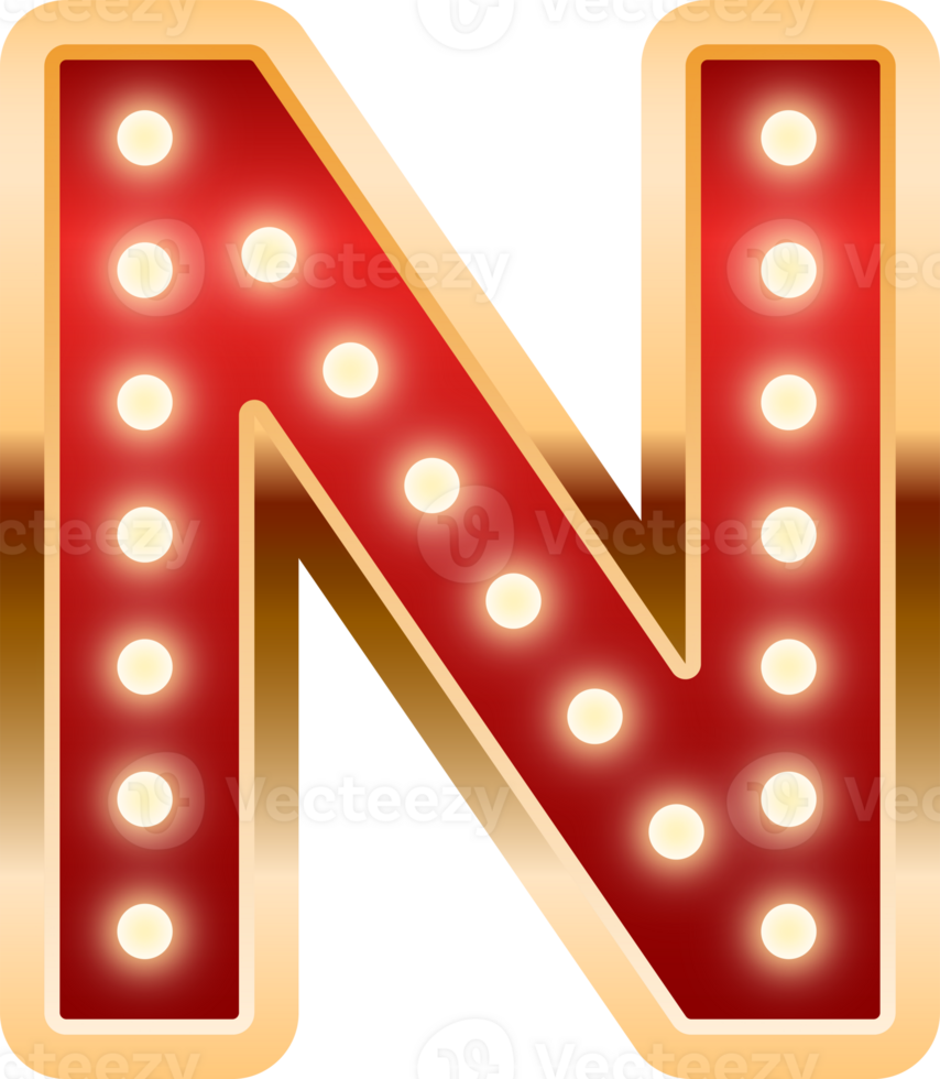 Light Bulb Alphabet Letter N 48678752 PNG