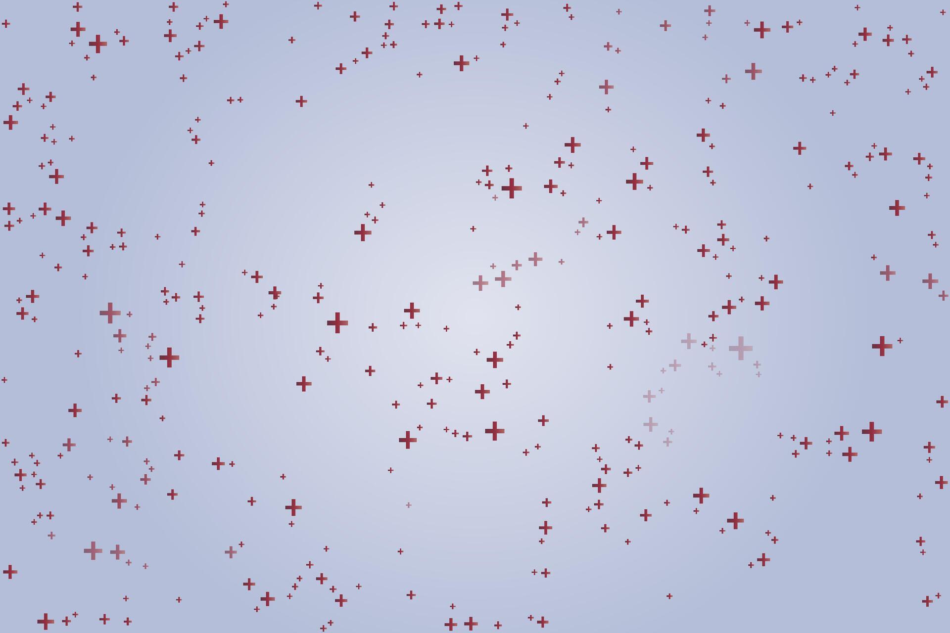 Plus Symbols Of Different Sizes And Opacity Seamless Background Pattern
