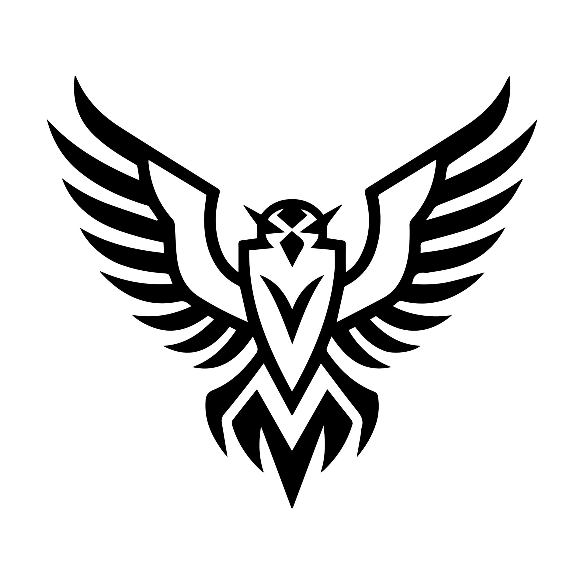 Ikaros Icon Or Modern Line Symbol Line Art And Icon Design With Bold
