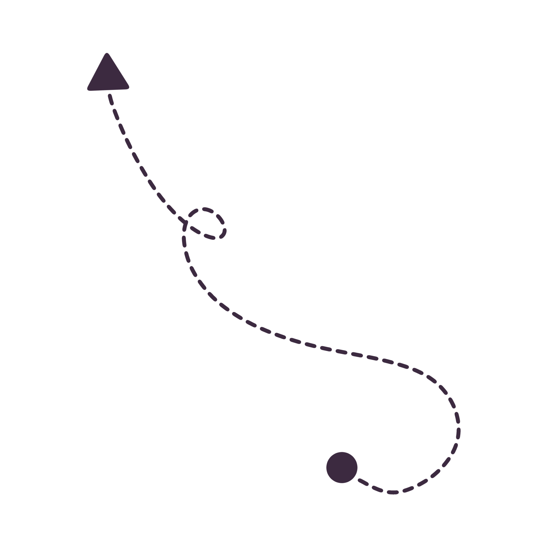 Dashed Arrows Illustration Dashed Lines Direction Way Or Pointer