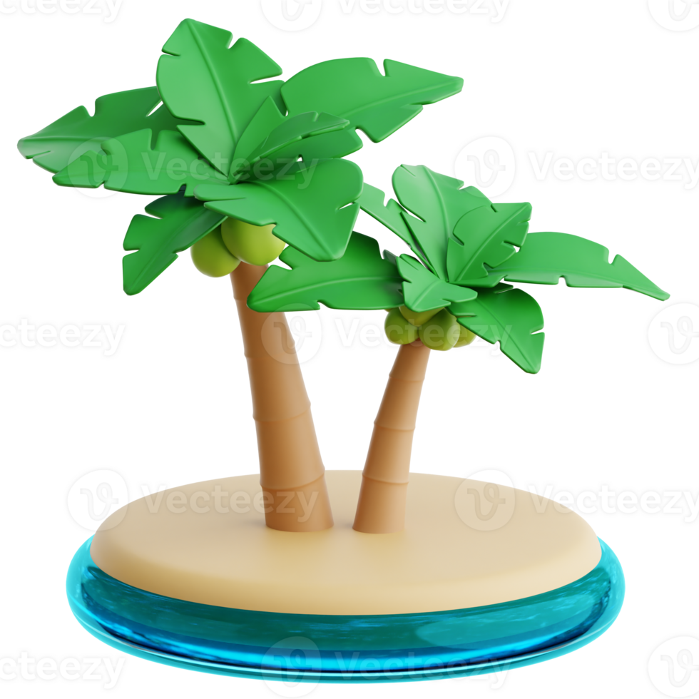 Tropical 3d PNGs for Free Download