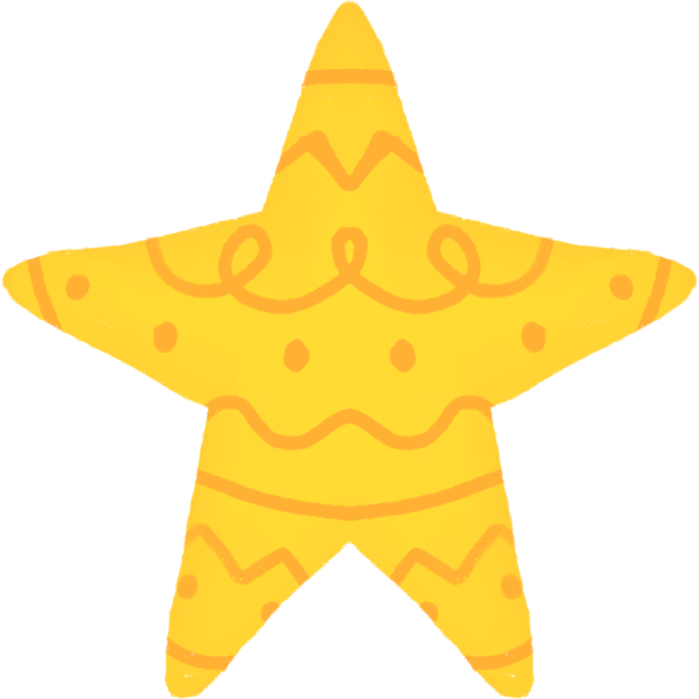 A cute yellow star. cartoon illustration 48691510 PNG