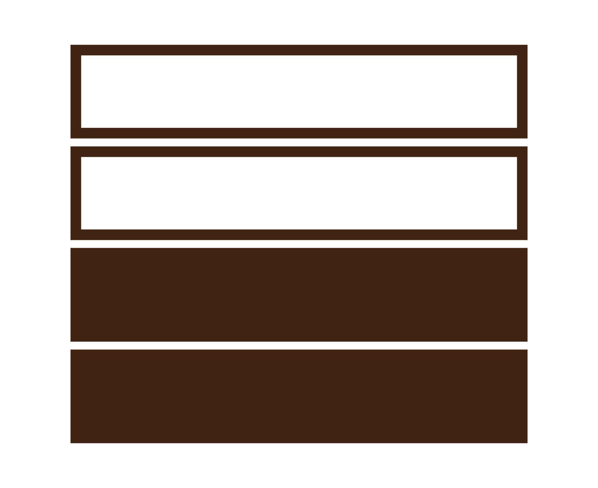 Rectangle Geometric Shape And Rectangle Outline Brown Collection Symbol Element Graphic Design