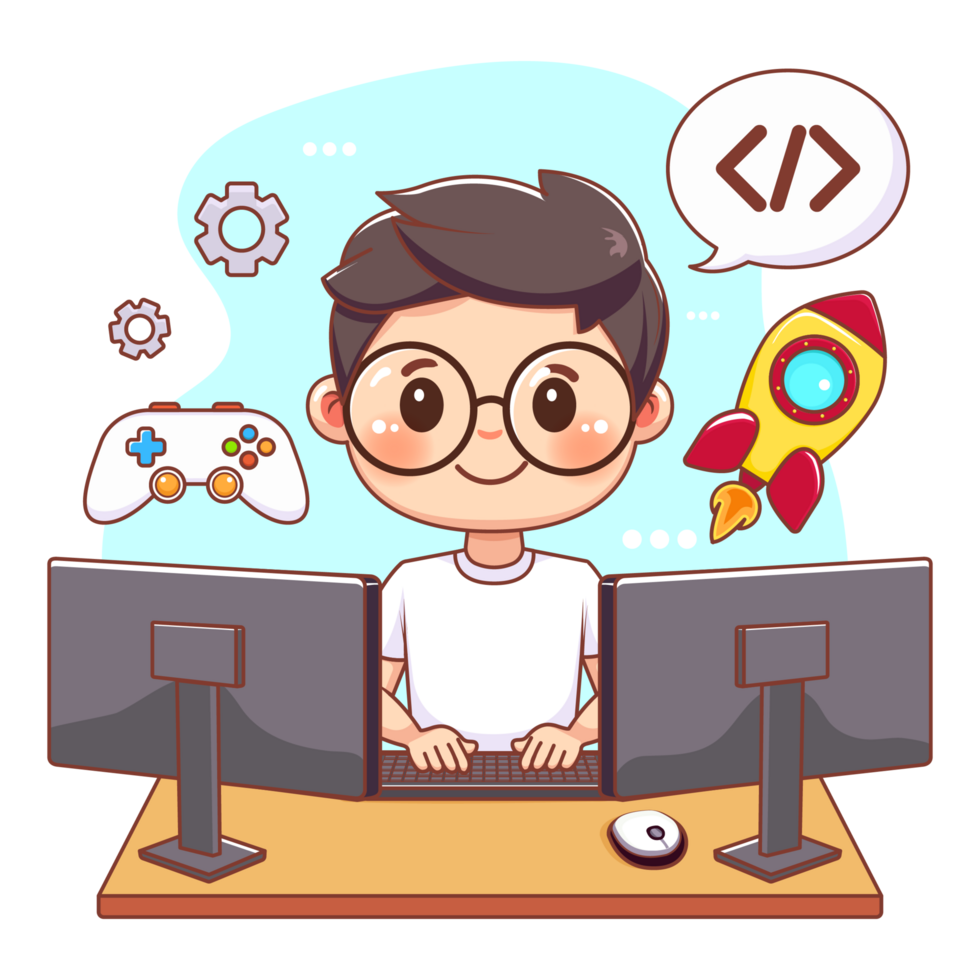 It's a cute designer game coding some games 48726571 PNG