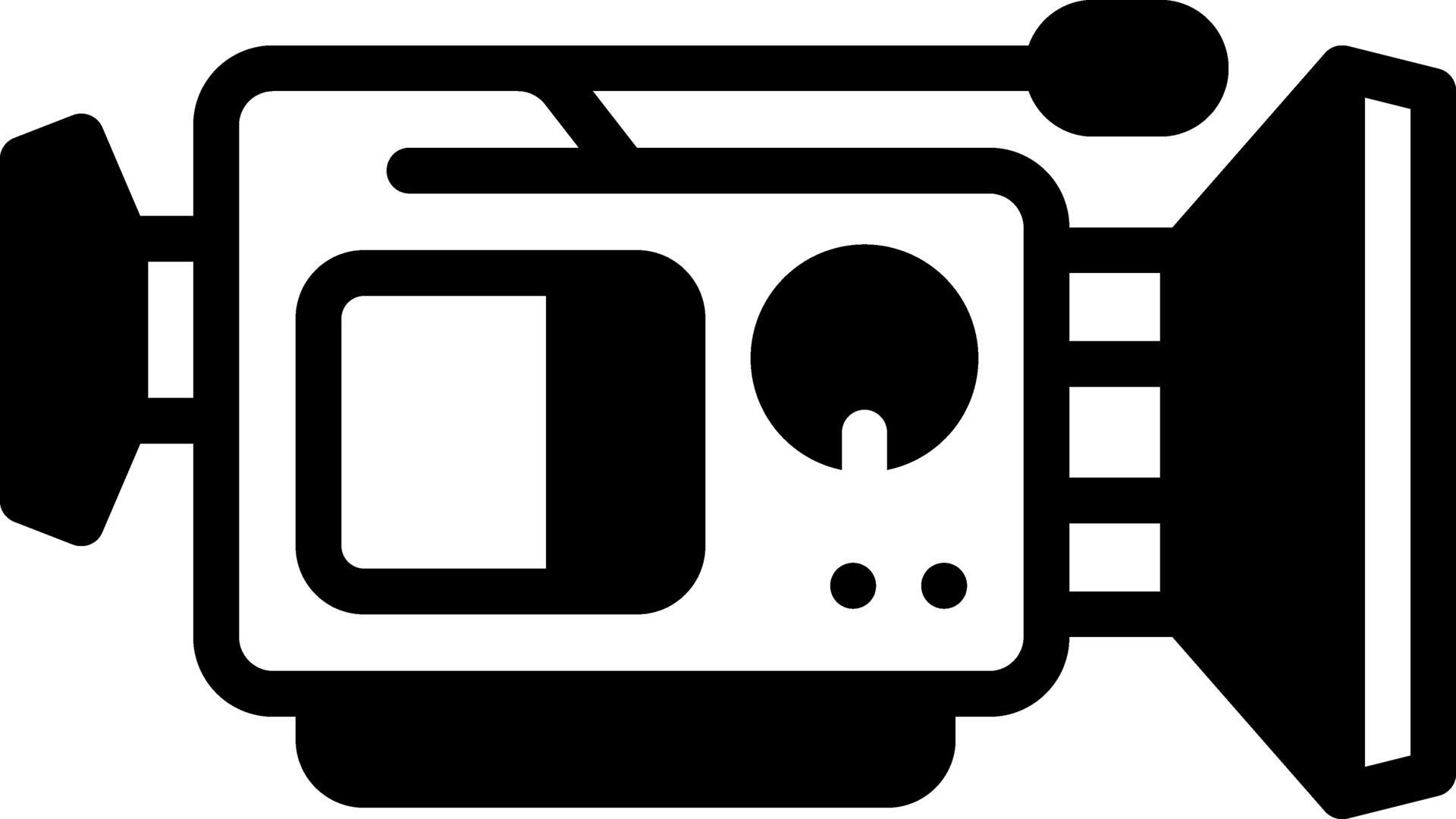 Solid black icon for camera 48736110 Vector Art at Vecteezy