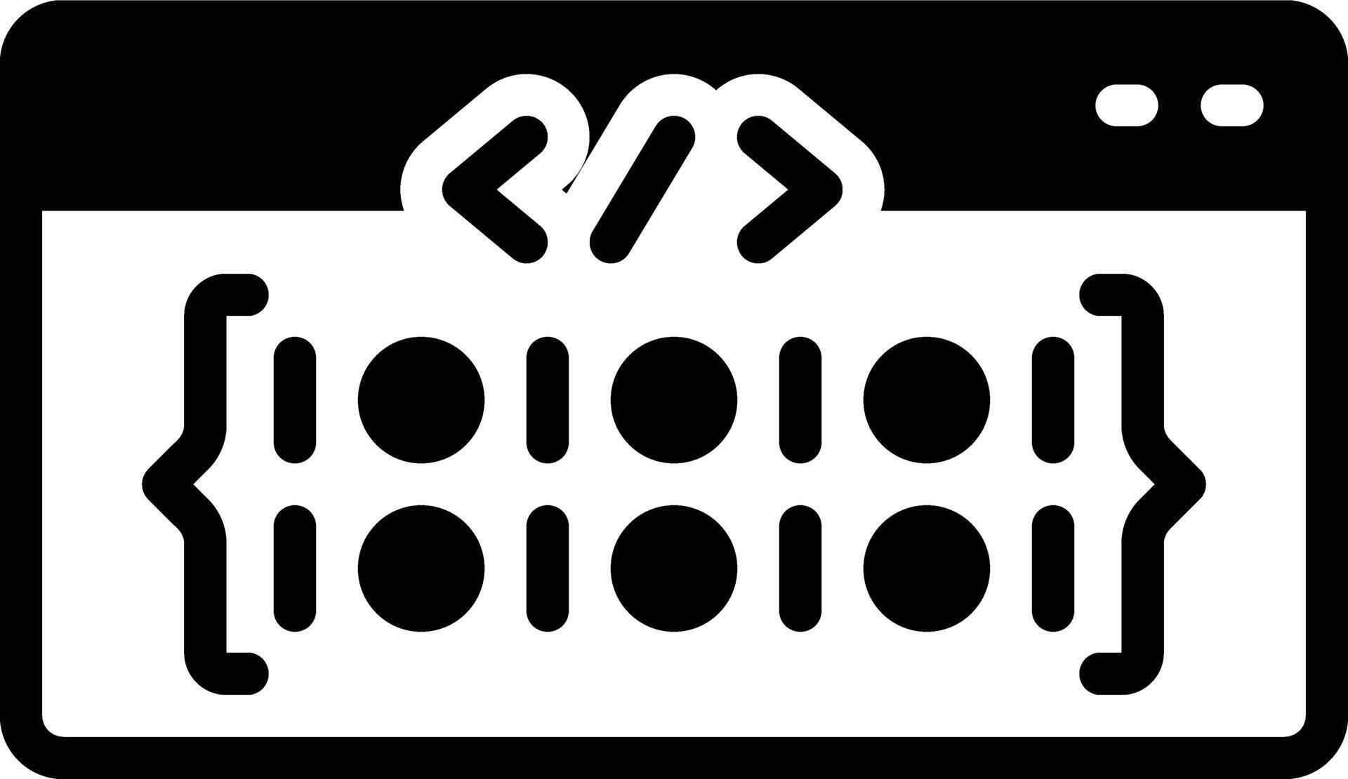 Solid Black Icon For Programming Language 48736420 Vector Art At Vecteezy