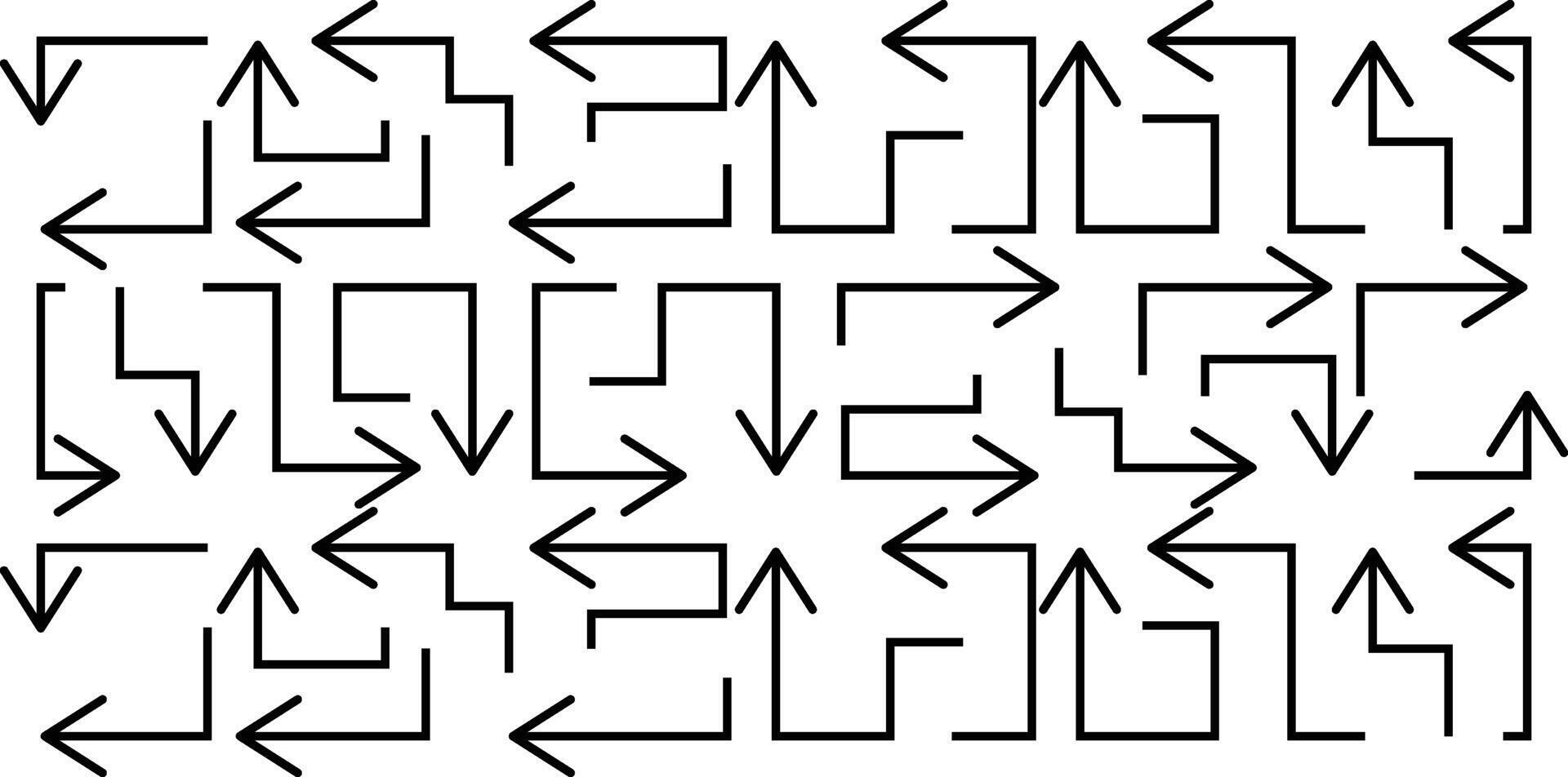 Abstract Set Of Way Direction Arrow Collection Of Way Sign Road Navigation Arrows Direction