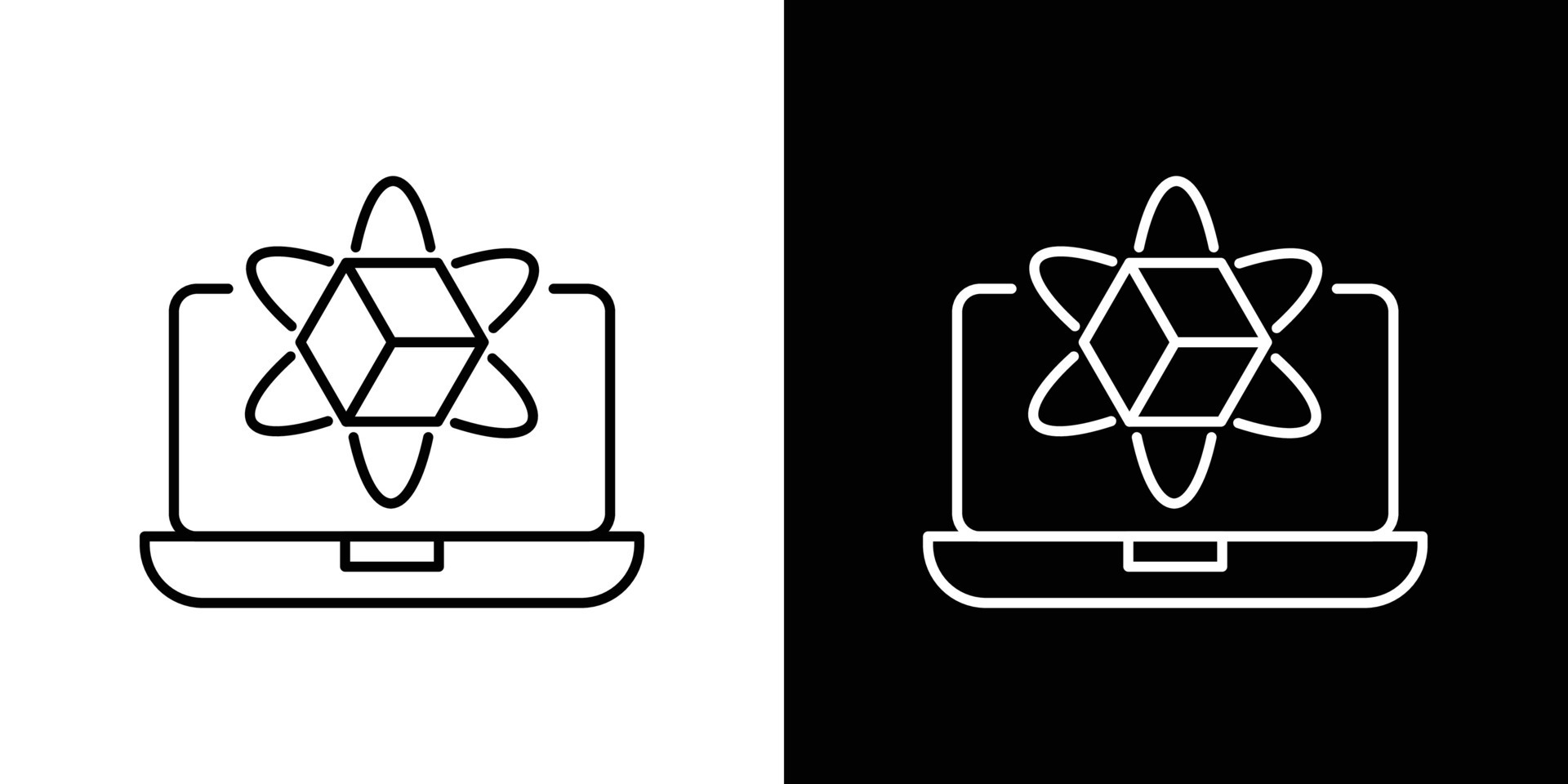 Computer simulation icon 48753617 Vector Art at Vecteezy