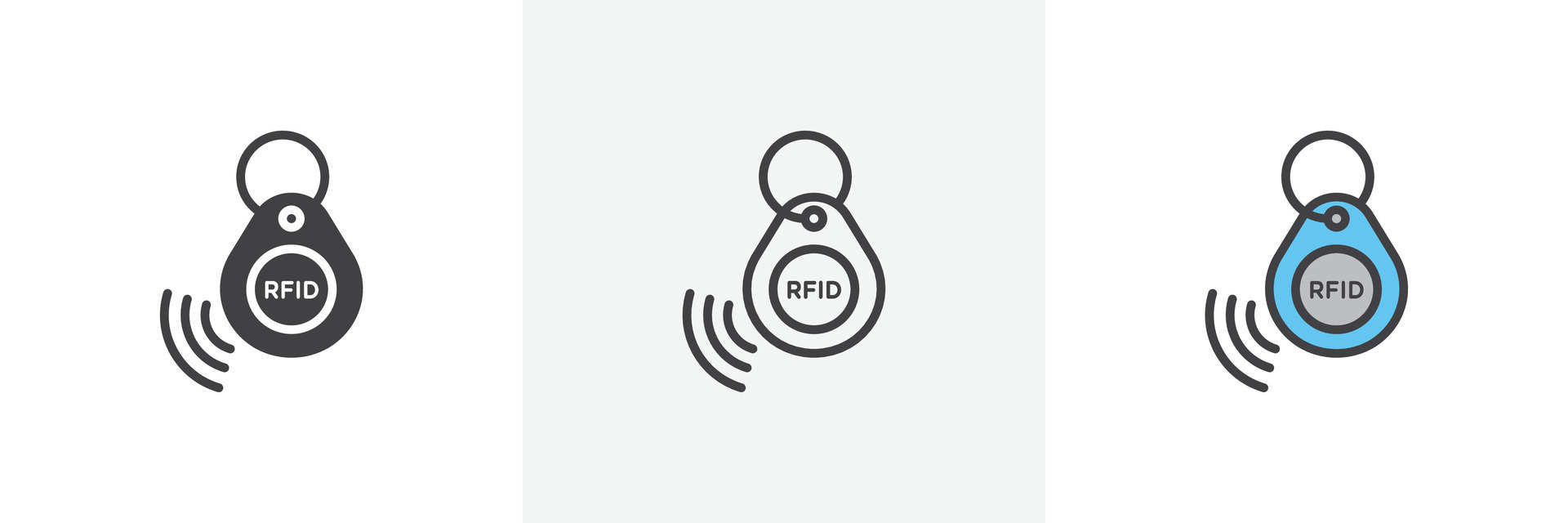 RFID key tag icon 48753854 Vector Art at Vecteezy