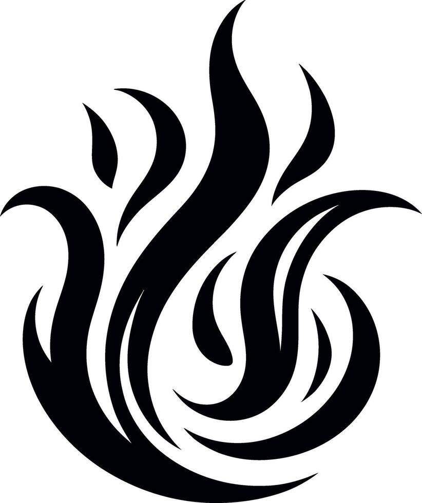 Flames Symbols Flat Style Silhouette Fire Silhouette 48767587 Vector Art At Vecteezy