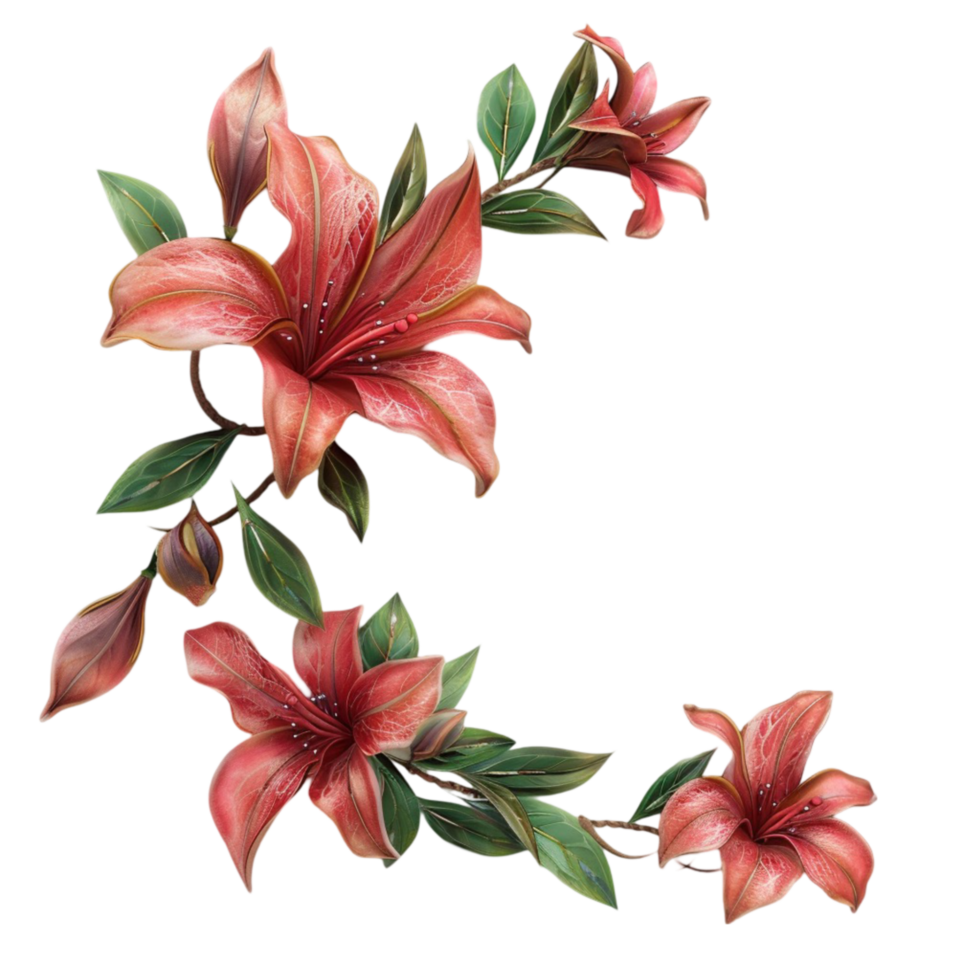 Red Lily Flower AI-Generative 48778803 PNG Red Lily Flower AI-Generative 48778803 PNG