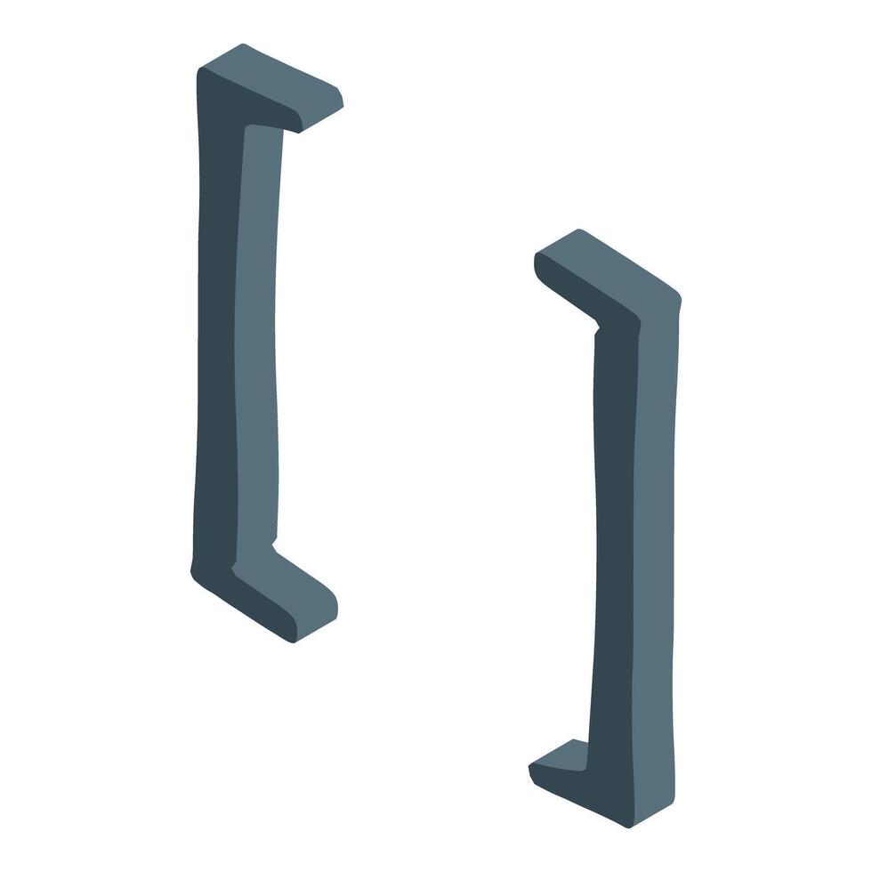 Square Brackets Creating Empty Space Representing Code 48779949 Vector