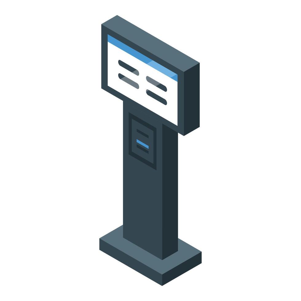 Interactive information kiosk displaying important data 48780507 Vector ... Interactive information kiosk displaying important data 48780507 Vector ...