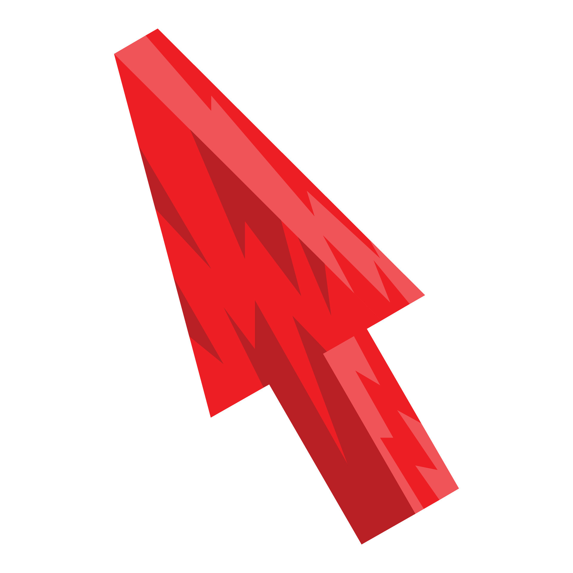 Red Mouse Cursor Showing Concept Of Clicking 48780643 Vector Art At