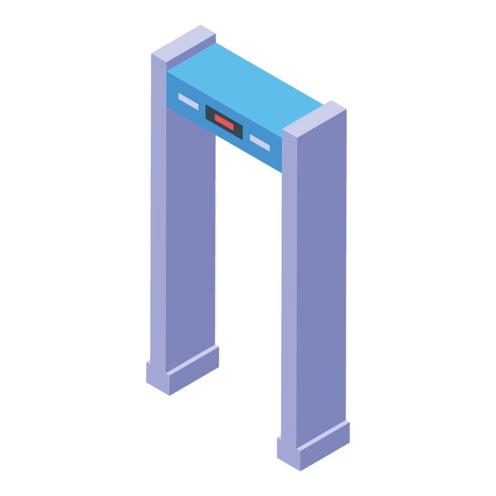 Metal Detector Gate Scanning For Weapon Detection Isometric View 48780792 Vector Art At Vecteezy
