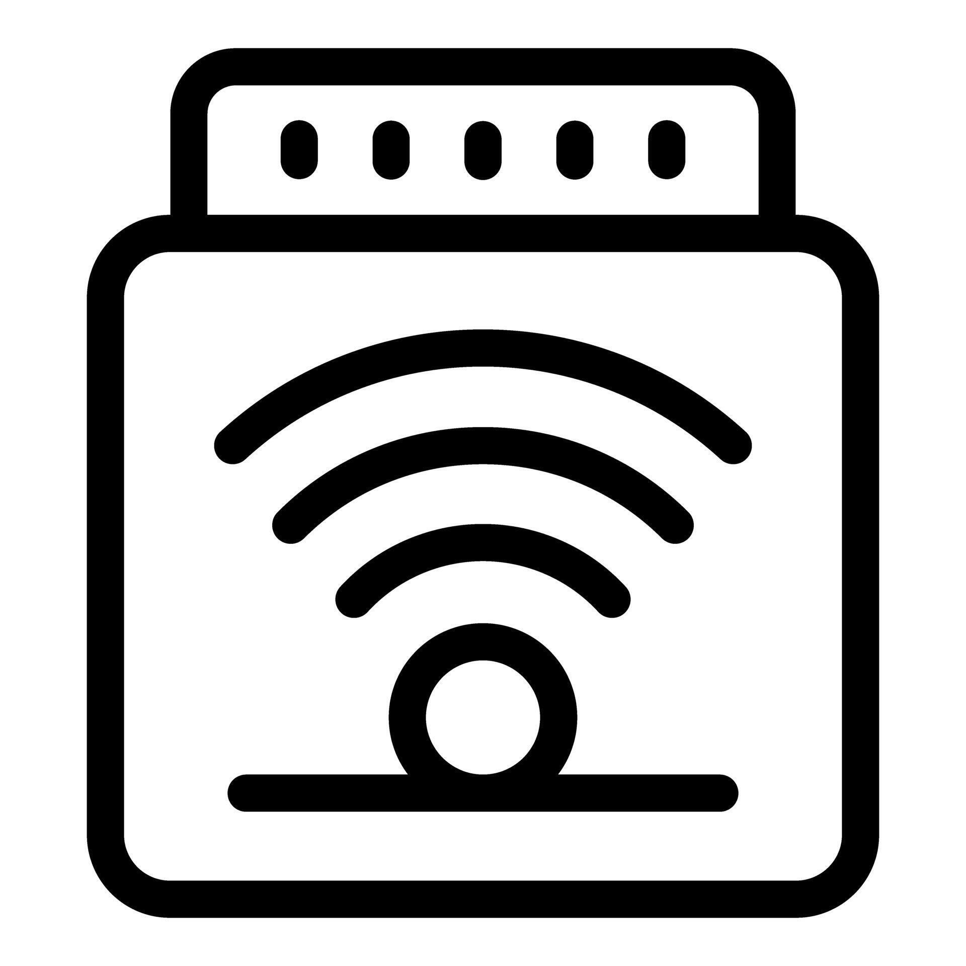 Router Providing Wireless Internet Connection Icon 48780982 Vector Art