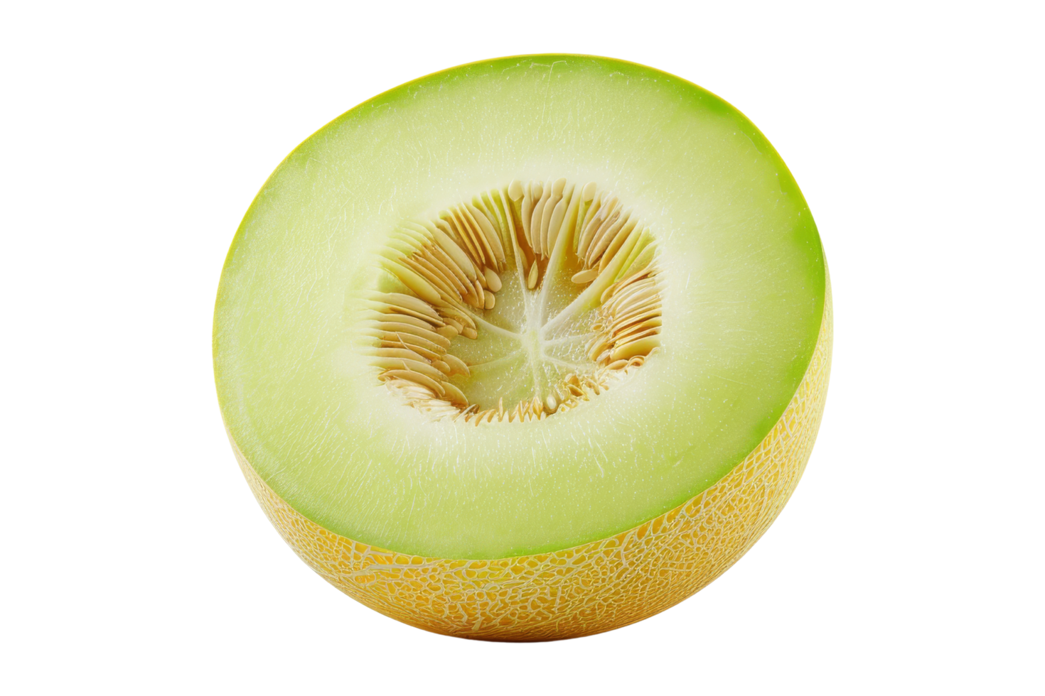 Freshly Cut Honeydew Melon Half 48784062 PNG Freshly Cut Honeydew Melon Half 48784062 PNG