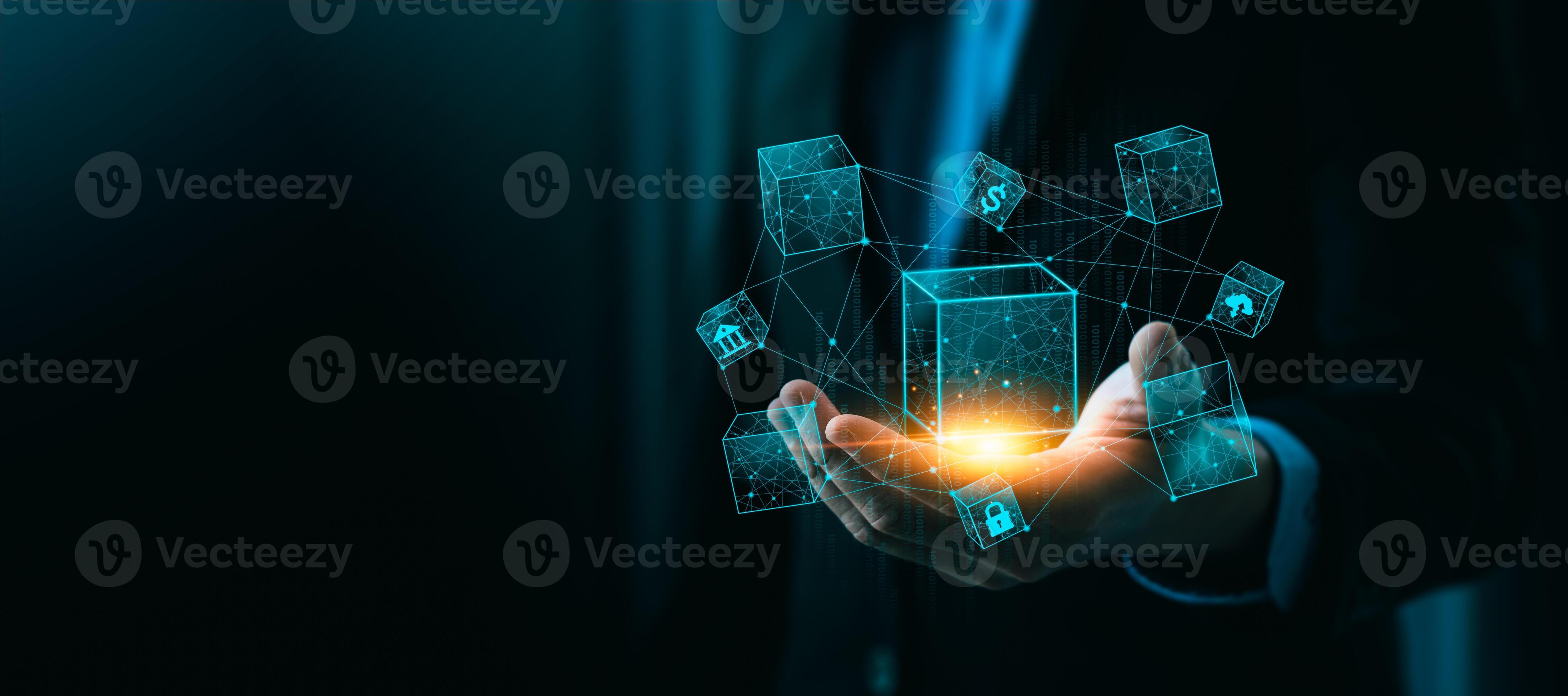 Blockchain Technology Concept, Revolutionizing Industries, Exploring the Boundless Potential of ...