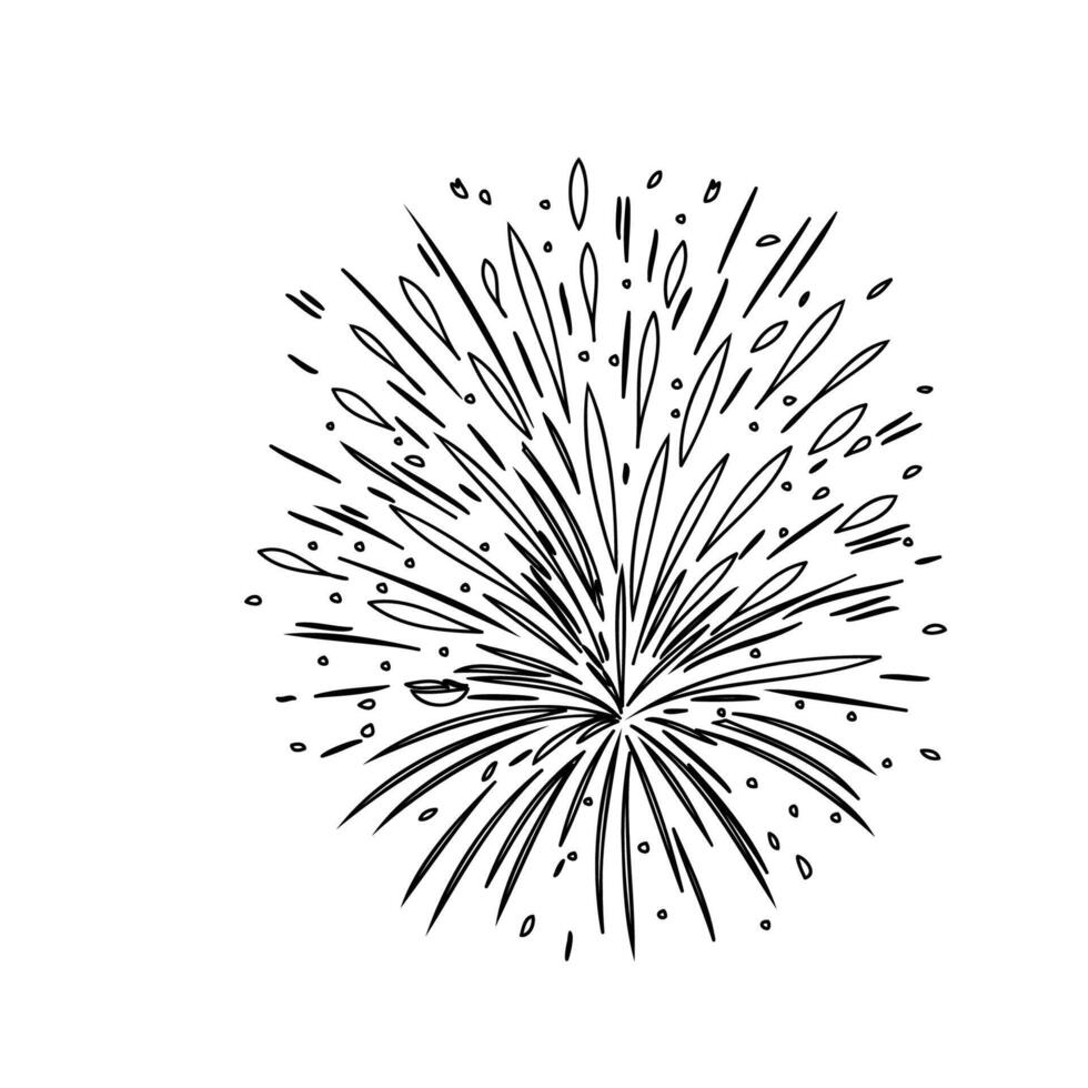 Celebration fireworks splash outline illustration sketch 48790245 ... Celebration fireworks splash outline illustration sketch 48790245 ...