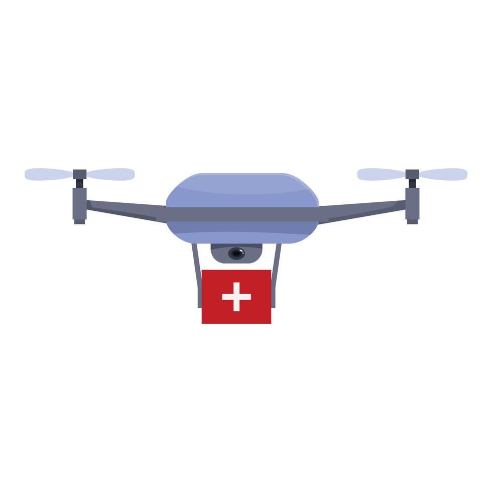 Drone delivering first aid kit for emergency medical assistance 48796131 Vector Art at Vecteezy