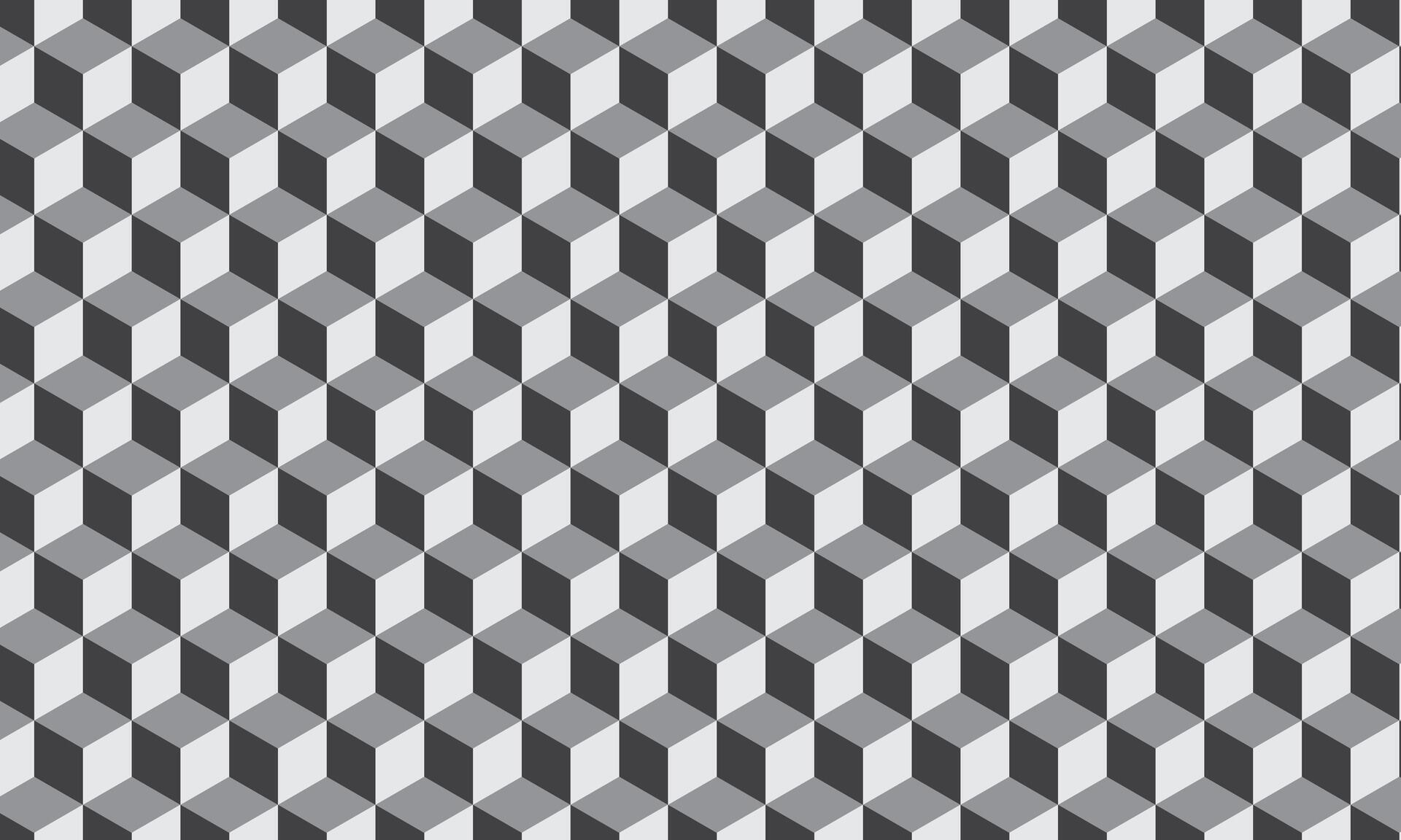 Simple Abstract Grey Ash Color Geometric Square Cube Box Pattern A