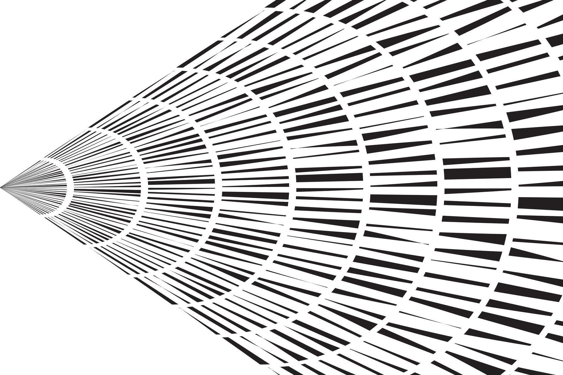 Simple Abstract Black Color Creative Geometric Monocrome Line Pattern