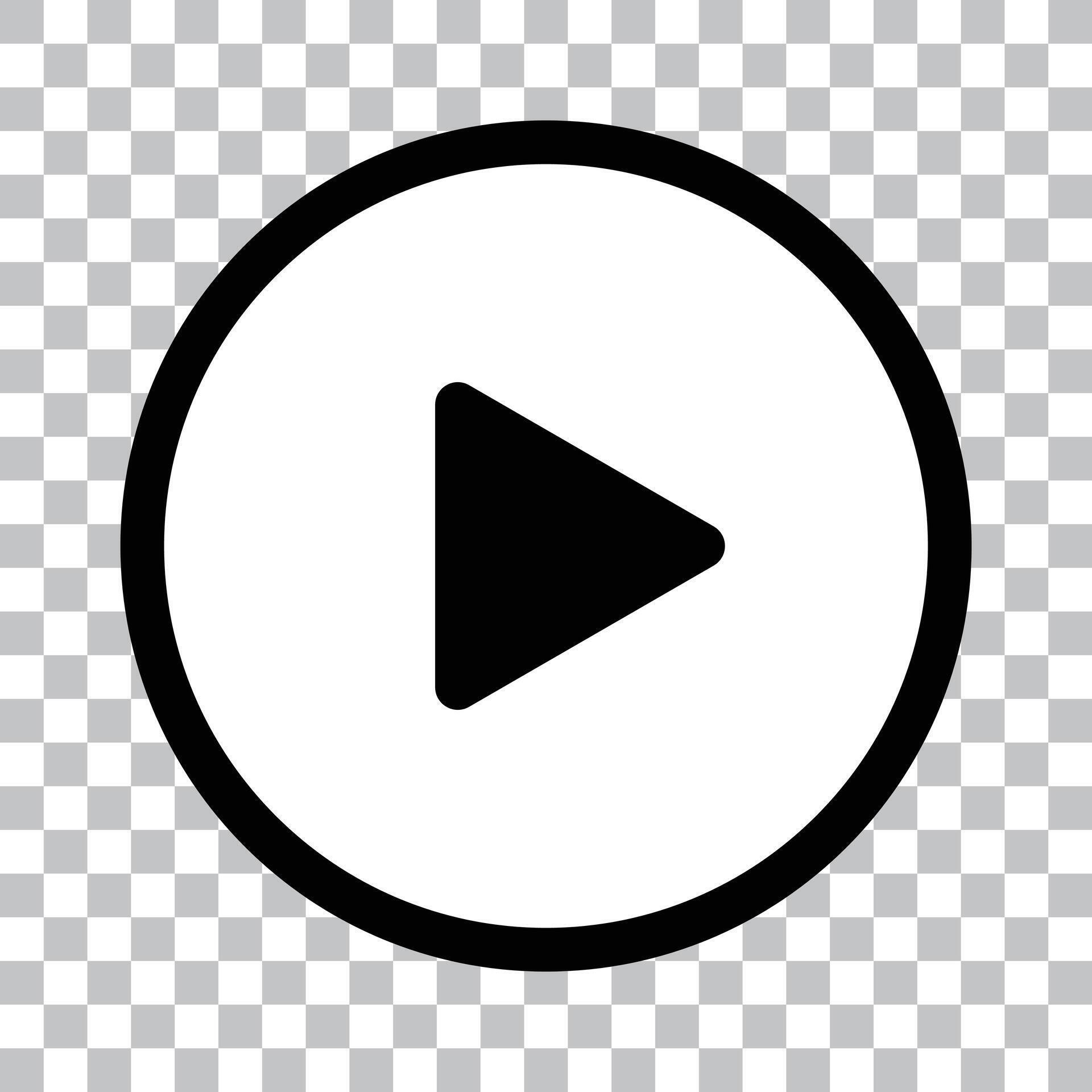 Simple play button 48838813 Vector Art at Vecteezy