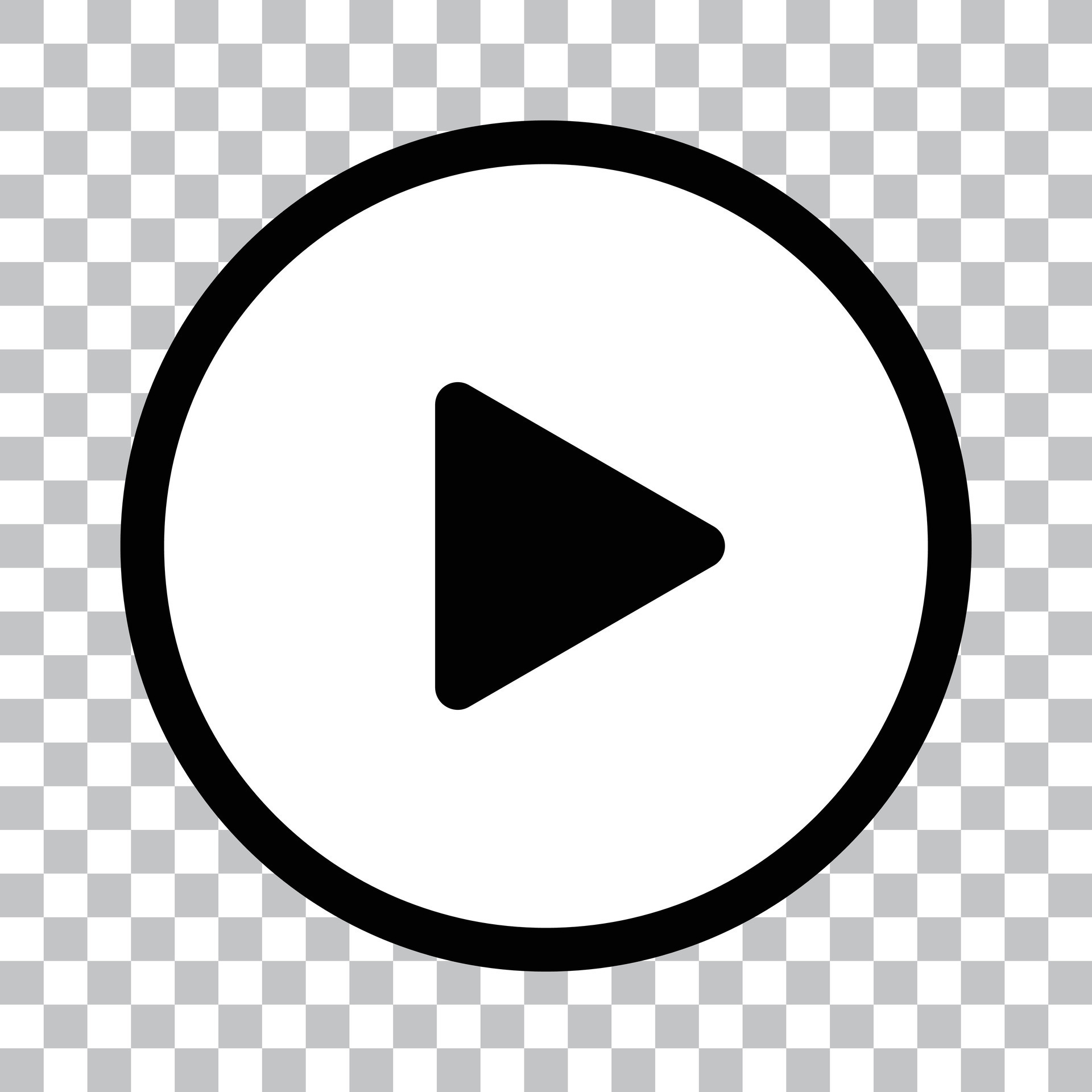 Simple play button 48838813 Vector Art at Vecteezy