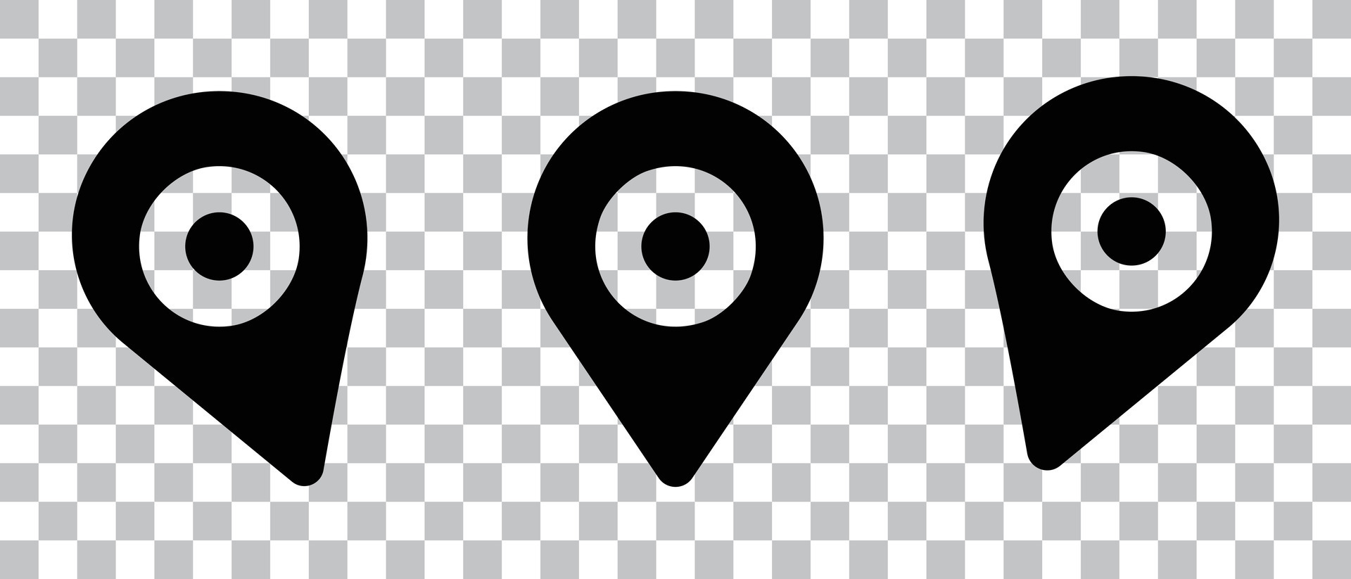 Map pin icon set 48839242 Vector Art at Vecteezy