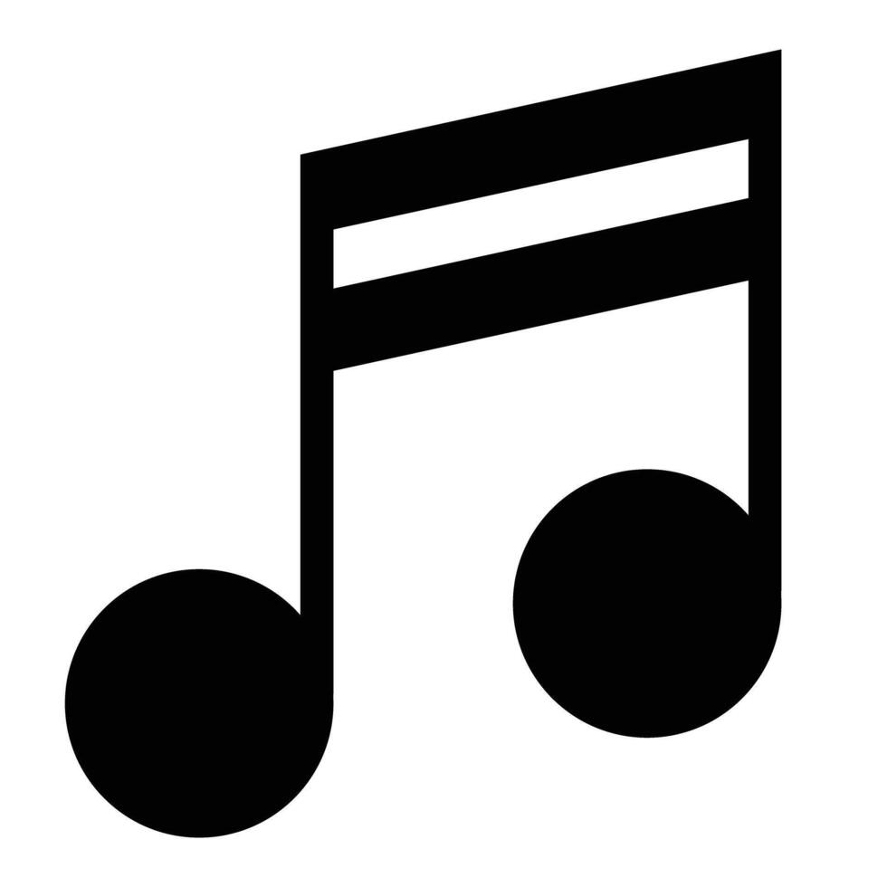 Music note silhouette icon. Music and sheet music. 48839337 Vector Art ...