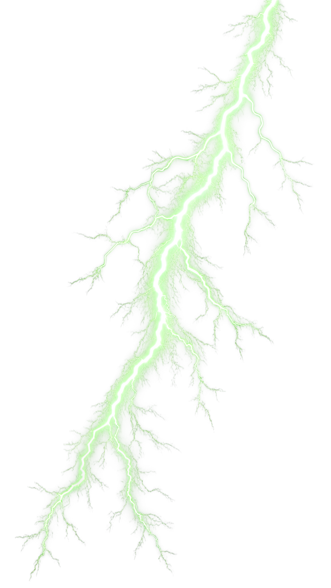 Electric green lightning bolt with transparent backdrop 48844686 PNG