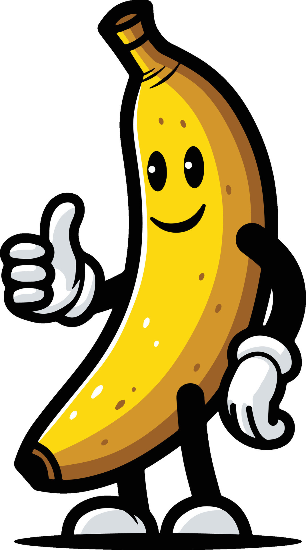 Cartoon Banana Mascot Logo Illustration 48845603 Vector Art At Vecteezy