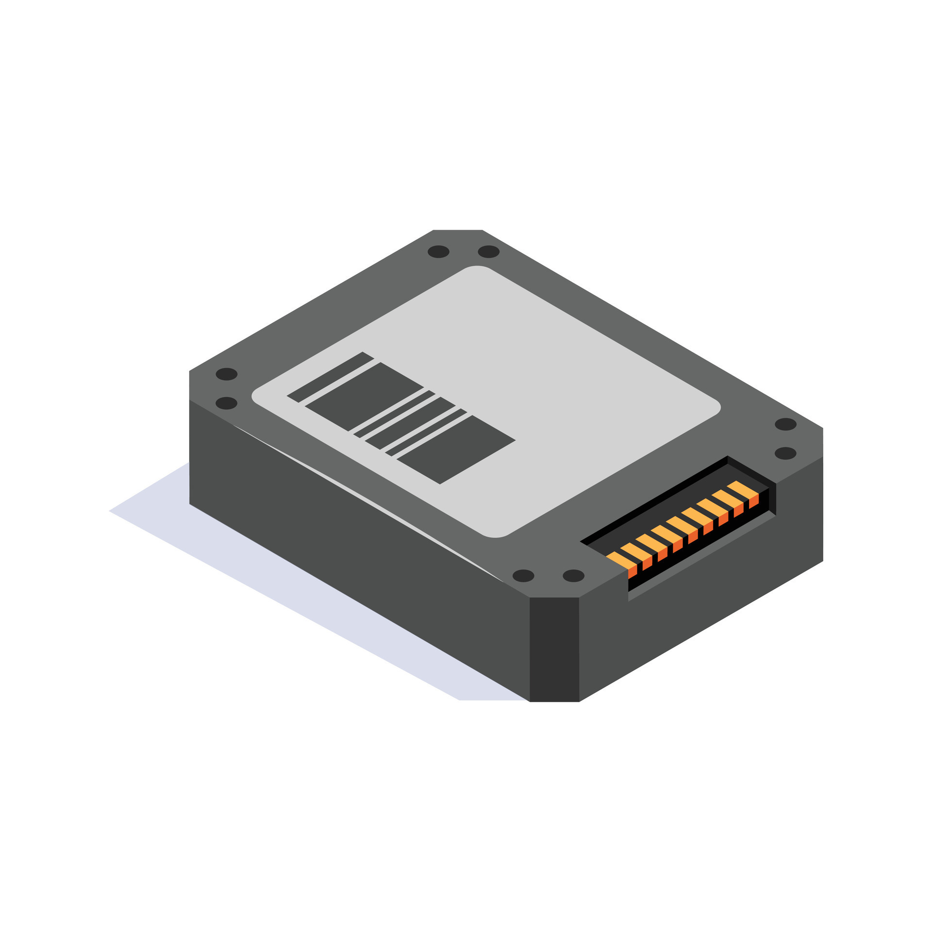 Isometric SSD icon, solid state drive storage for fast, reliable data ... Isometric SSD icon, solid state drive storage for fast, reliable data ...