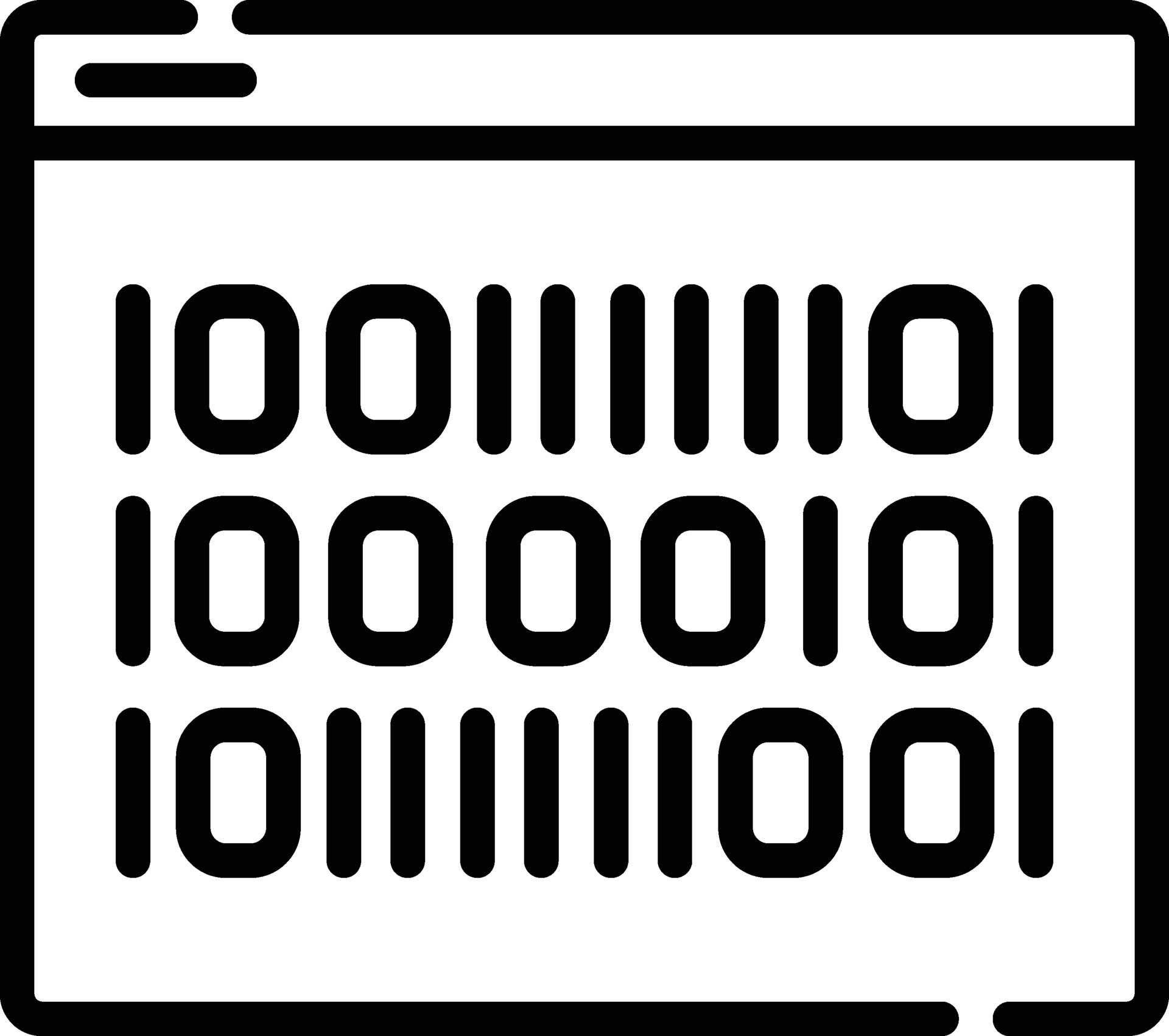 binary code illustration, icon or symbol.eps 48855710 Vector Art at ...
