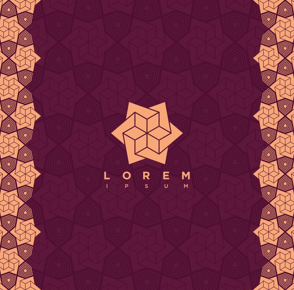 Abstract Geometric Pattern Background With Logo 48859356 Vector Art At Vecteezy