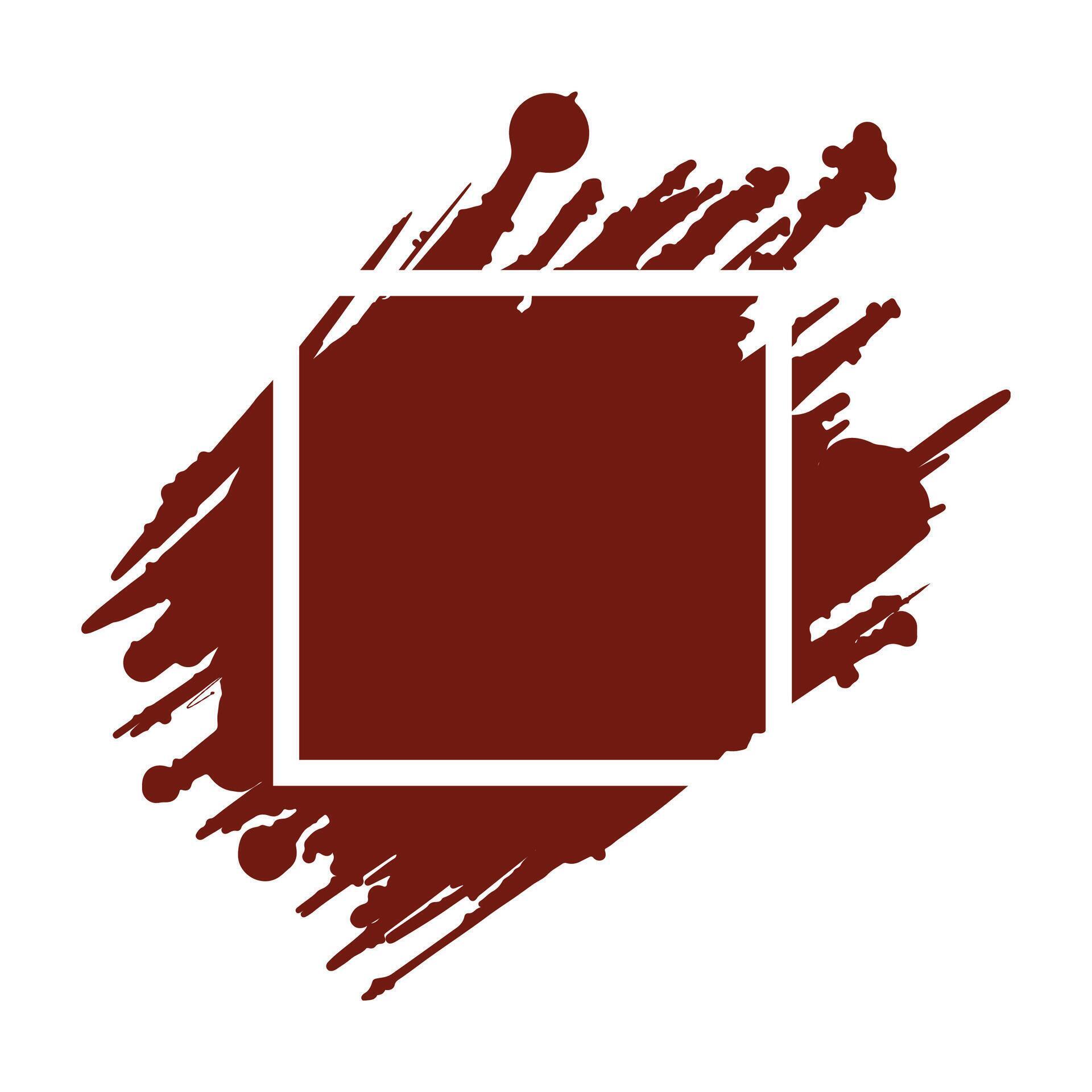 Chalk or crayon hand drawing frames set. Grunge rectangle and square ...