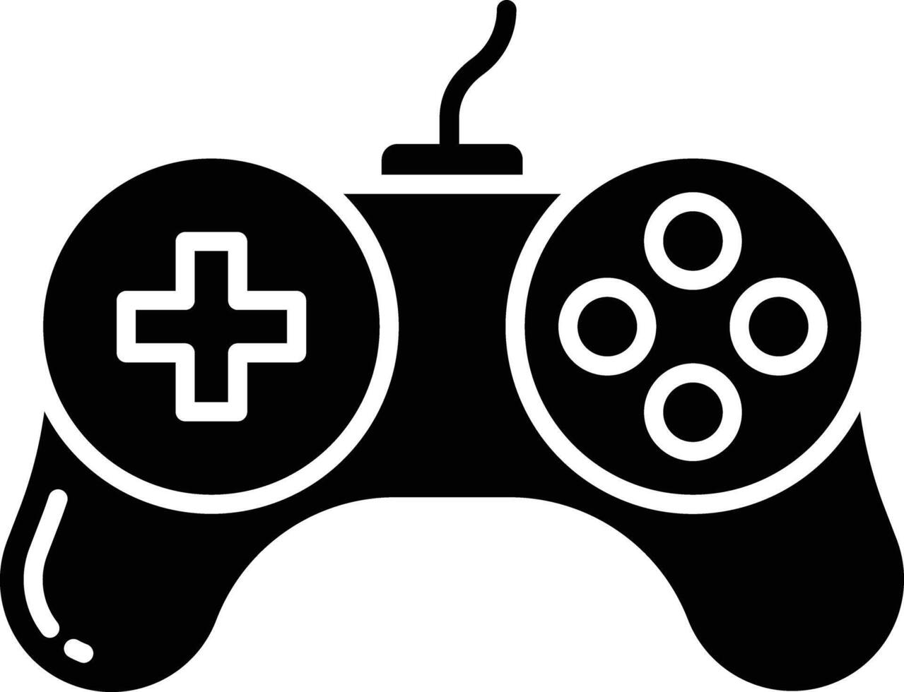 Controller solid glyph illustration 48862155 Vector Art at Vecteezy
