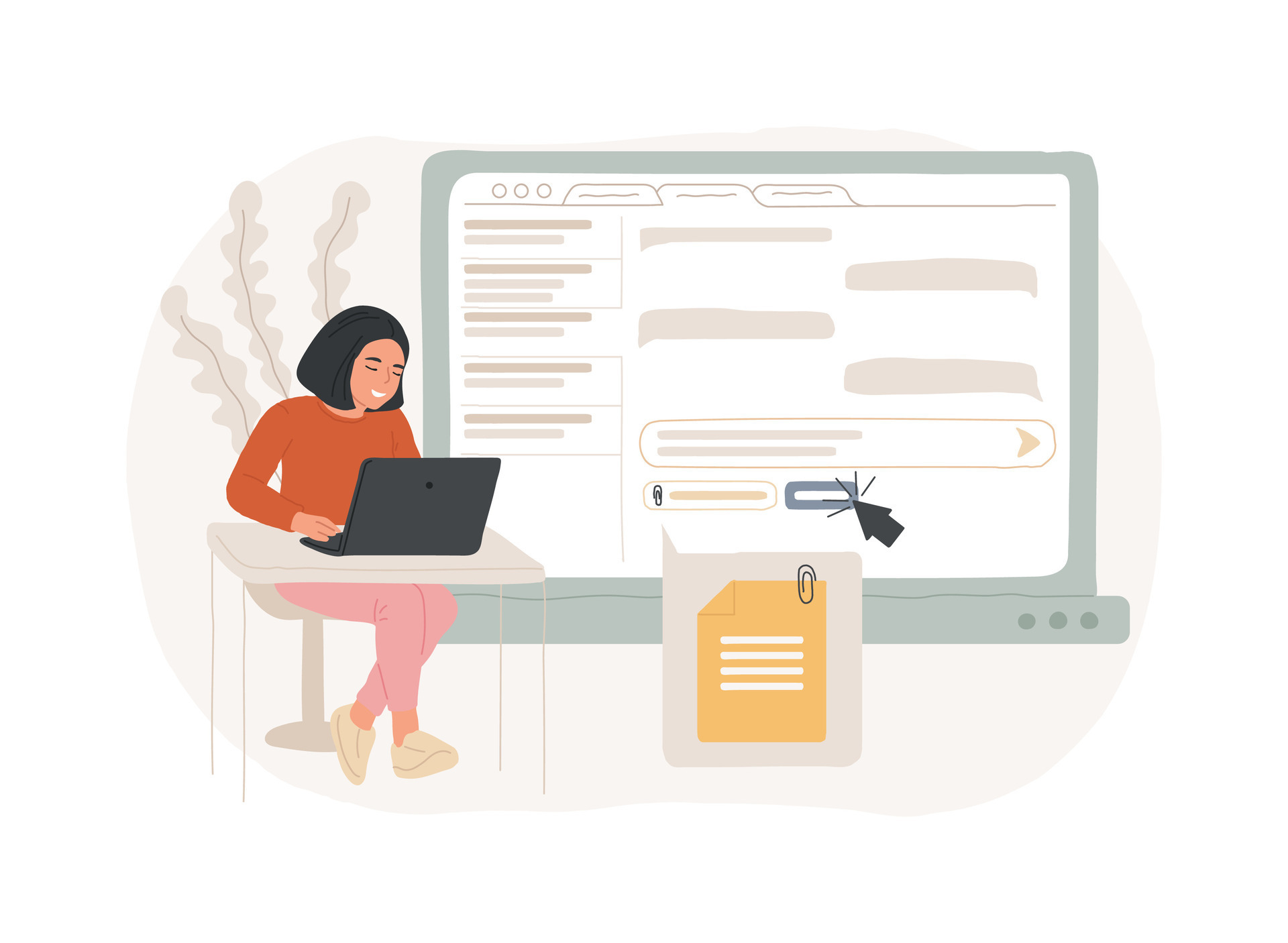 Attach assignment isolated cartoon illustrations. 48863092 Vector Art ... Attach assignment isolated cartoon illustrations. 48863092 Vector Art ...