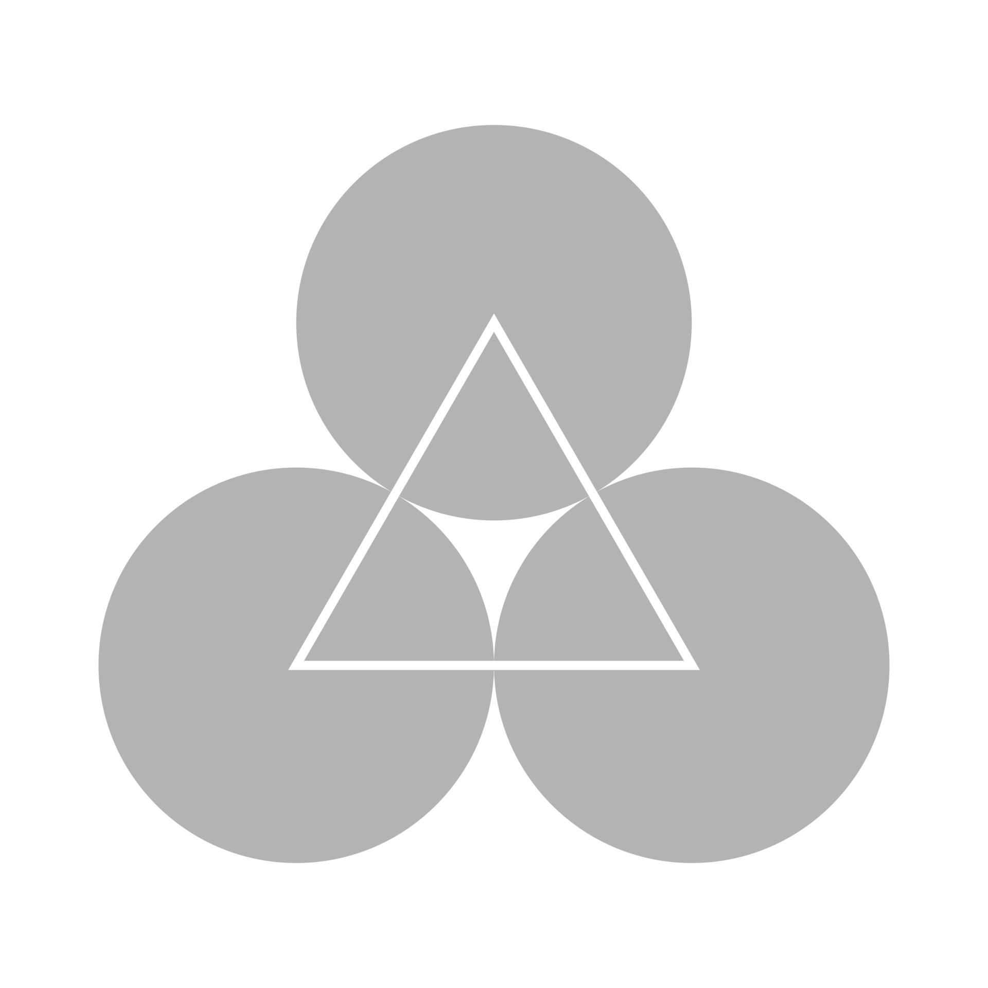 Triangle Shape In The 3 Circle Shape Can Use For Logo Gram Website