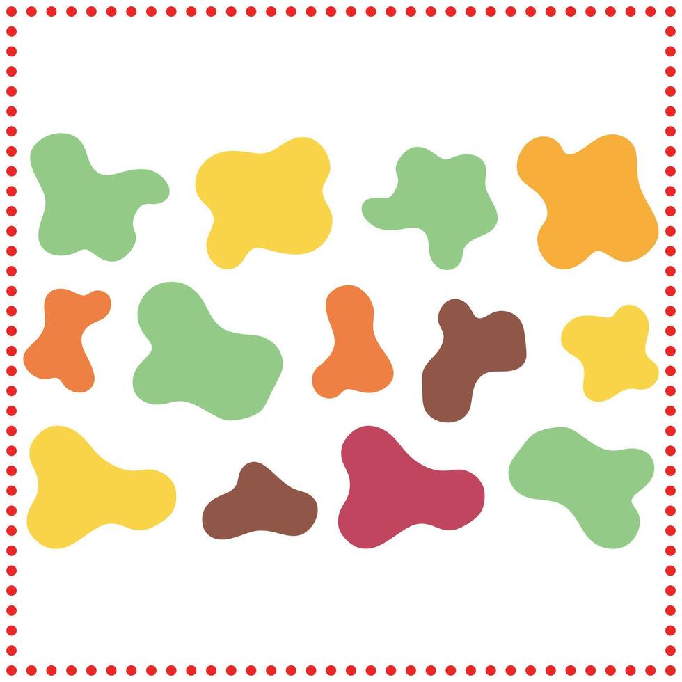 Set of Abstract Blob Shapes with Fluid Organic Design 48874547 Vector ...