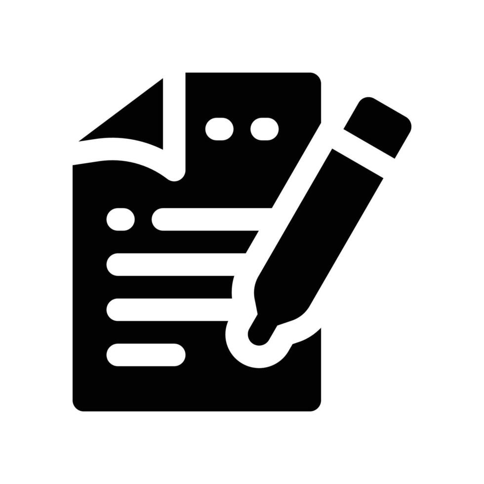 edit file icon. glyph icon for your website, mobile, presentation, and ...