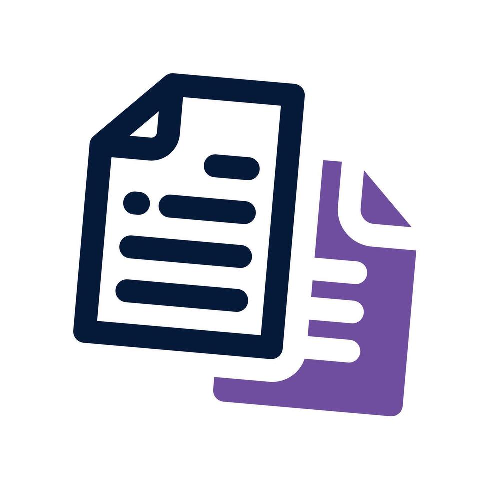 document icon. dual tone icon for your website, mobile, presentation, and logo design. 48876143 ...