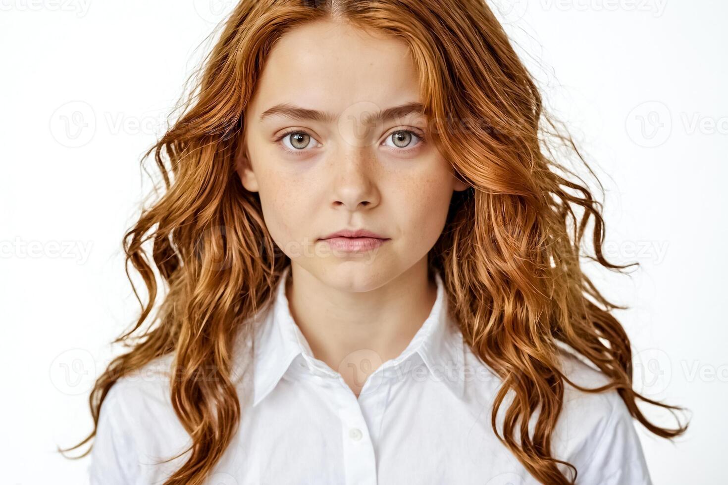 Young Redhead Girl Portrait 48884814 Stock Photo at Vecteezy