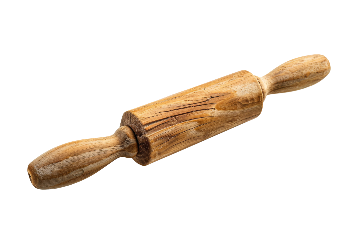 Vintage Wooden Rolling Pin Isolated 48897315 PNG