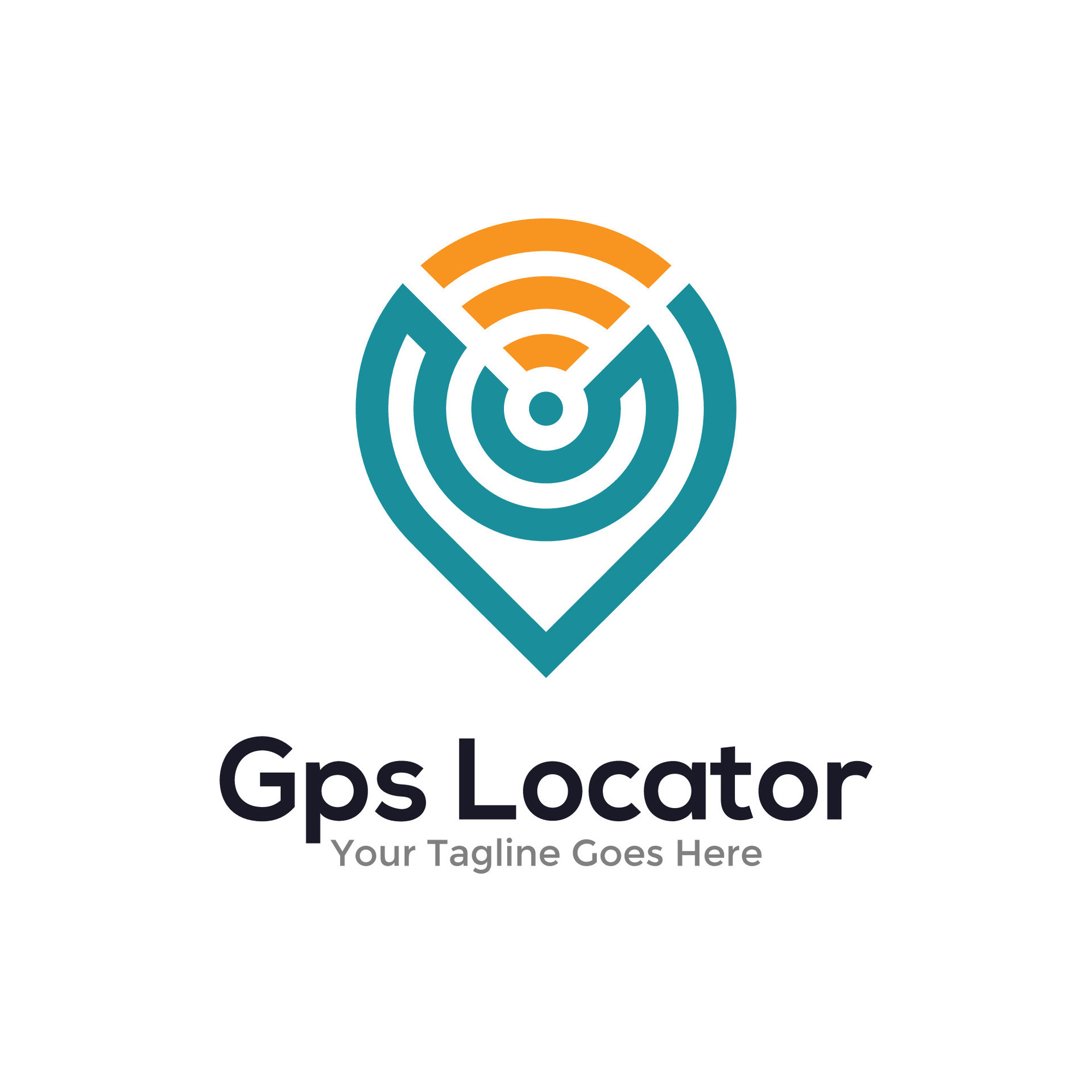 Wireless Pin Location Logo Design Concept Locator Icon Pin Maps Logo 48903640 Vector Art At